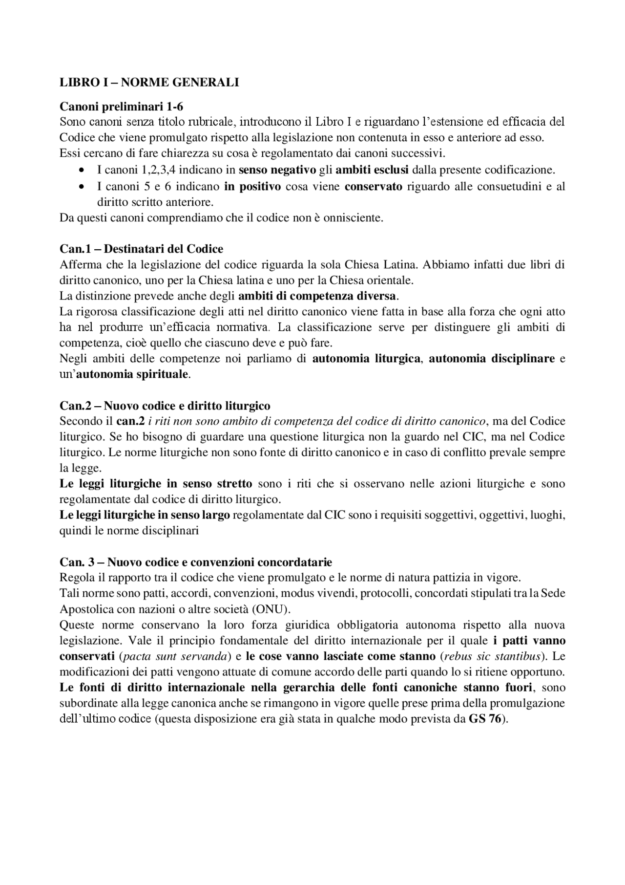 Libro I Norme Generali Docsity