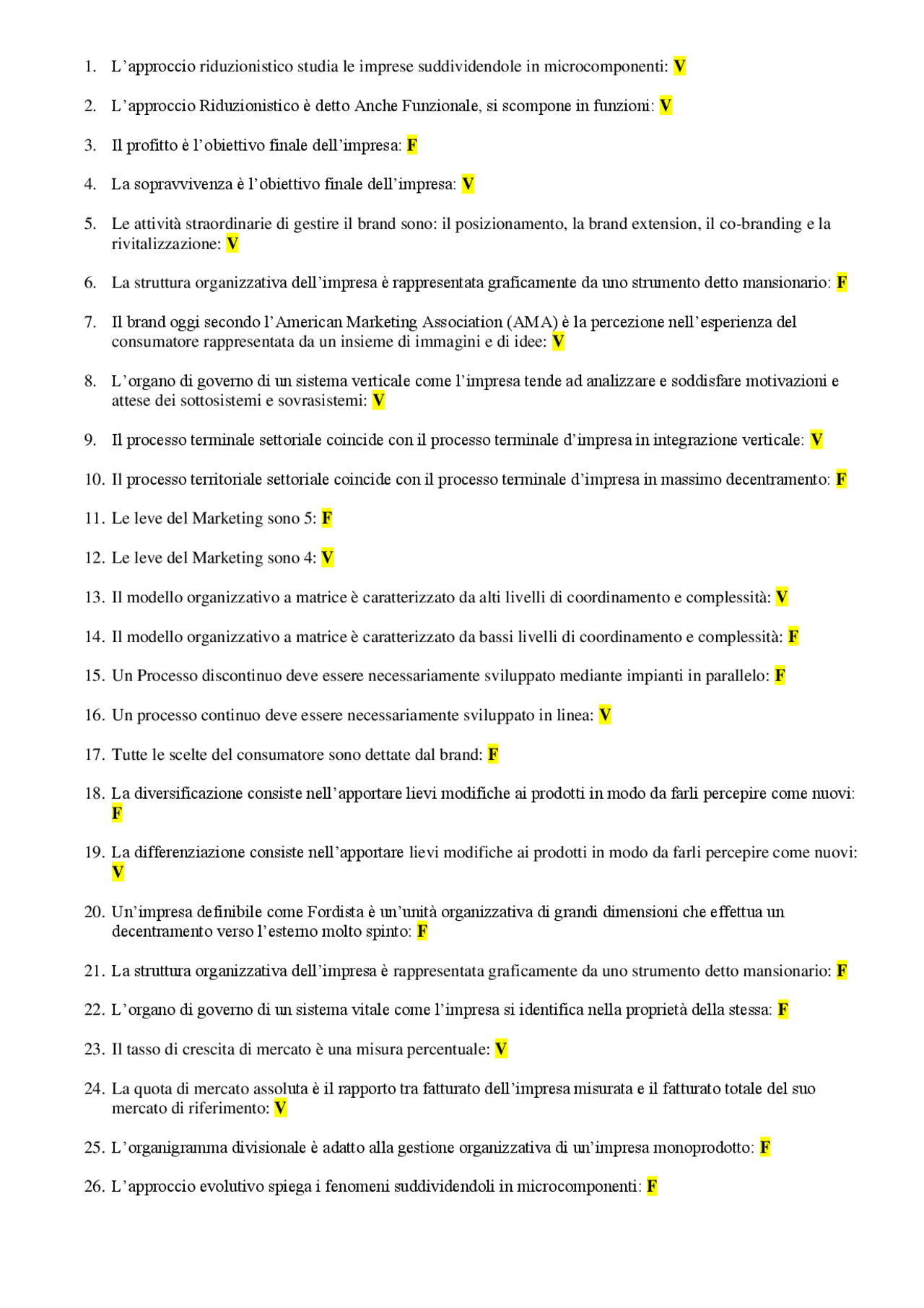 Domande Aperte E Chiuse International Business Docsity