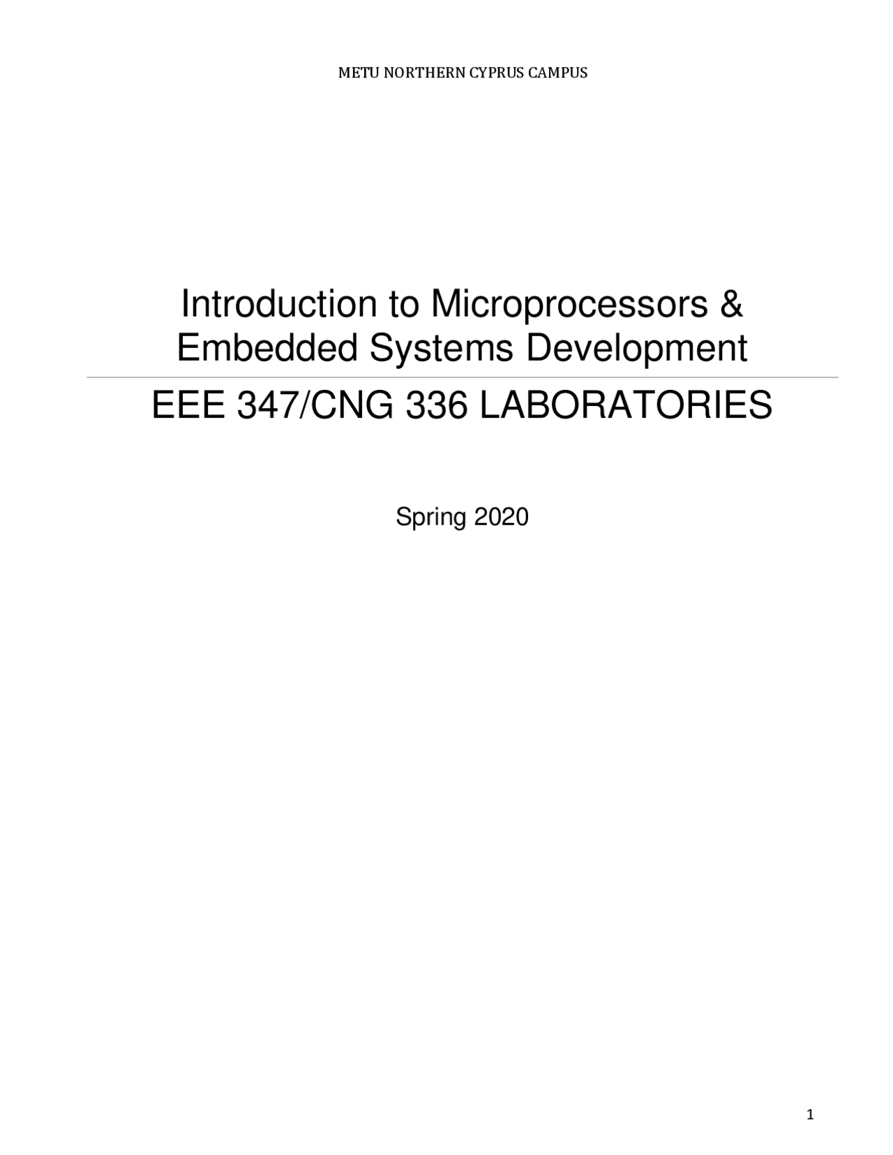 Report To Introduction To Microprocessors And Embedded Systems Development Lecture Notes