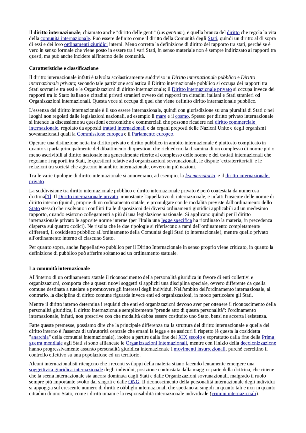 Appunti Diritto Internazionale Docsity