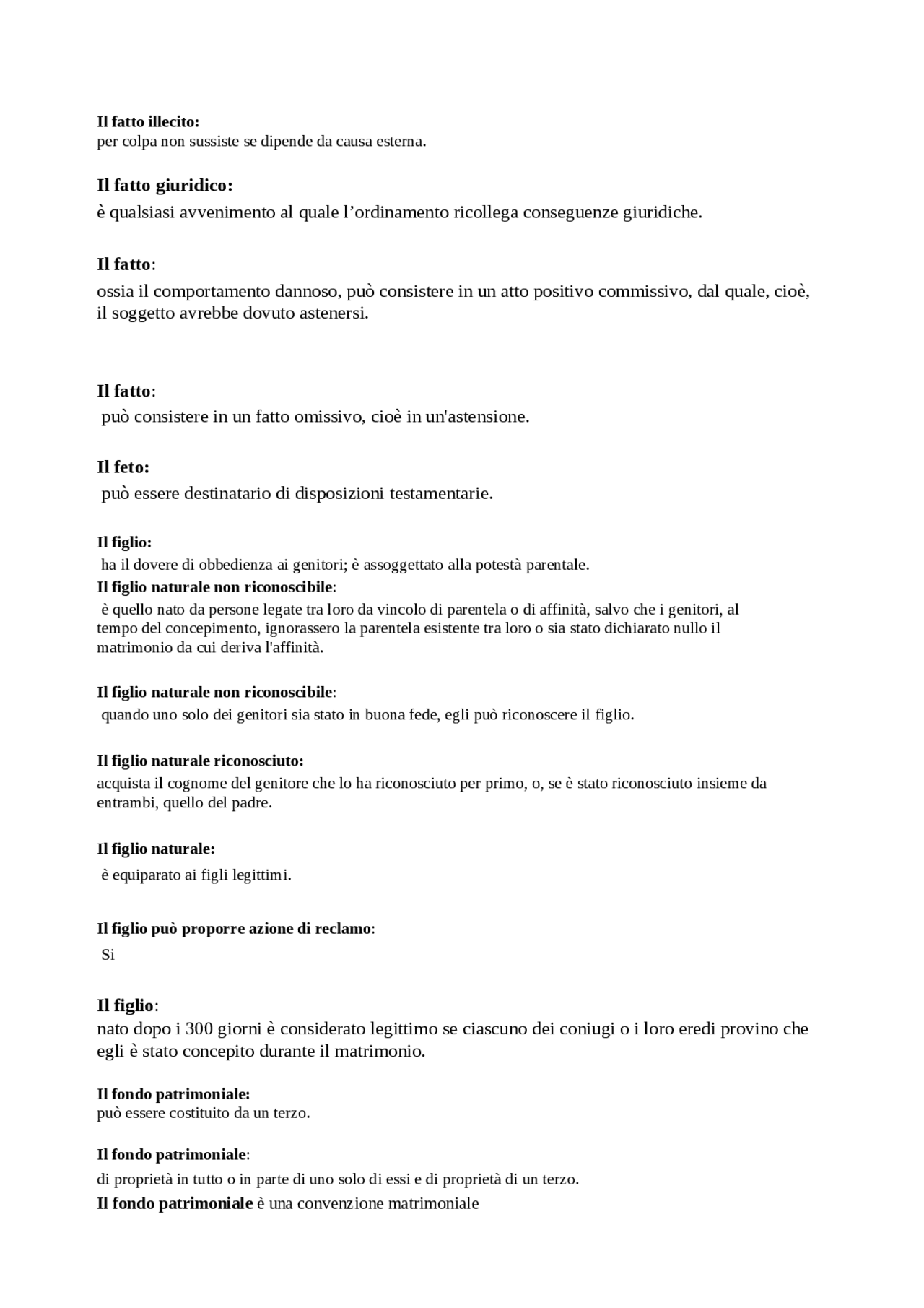 Diritto Privato Unicusano Test Docsity