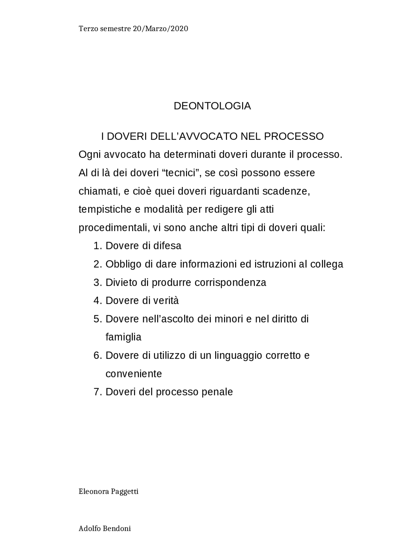 Deontologia Forense Docsity