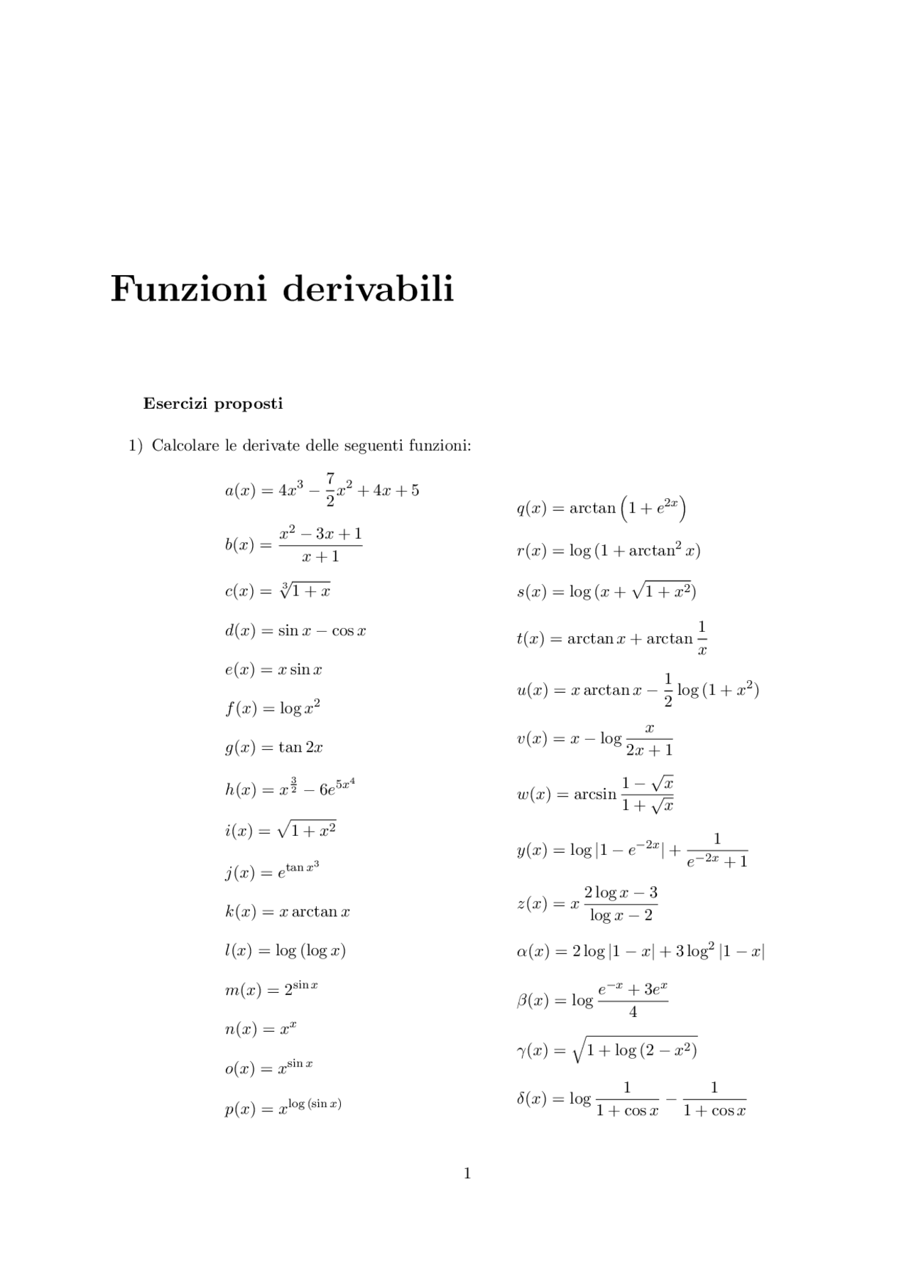 Analisi 1 Politecnico Di Torino Docsity