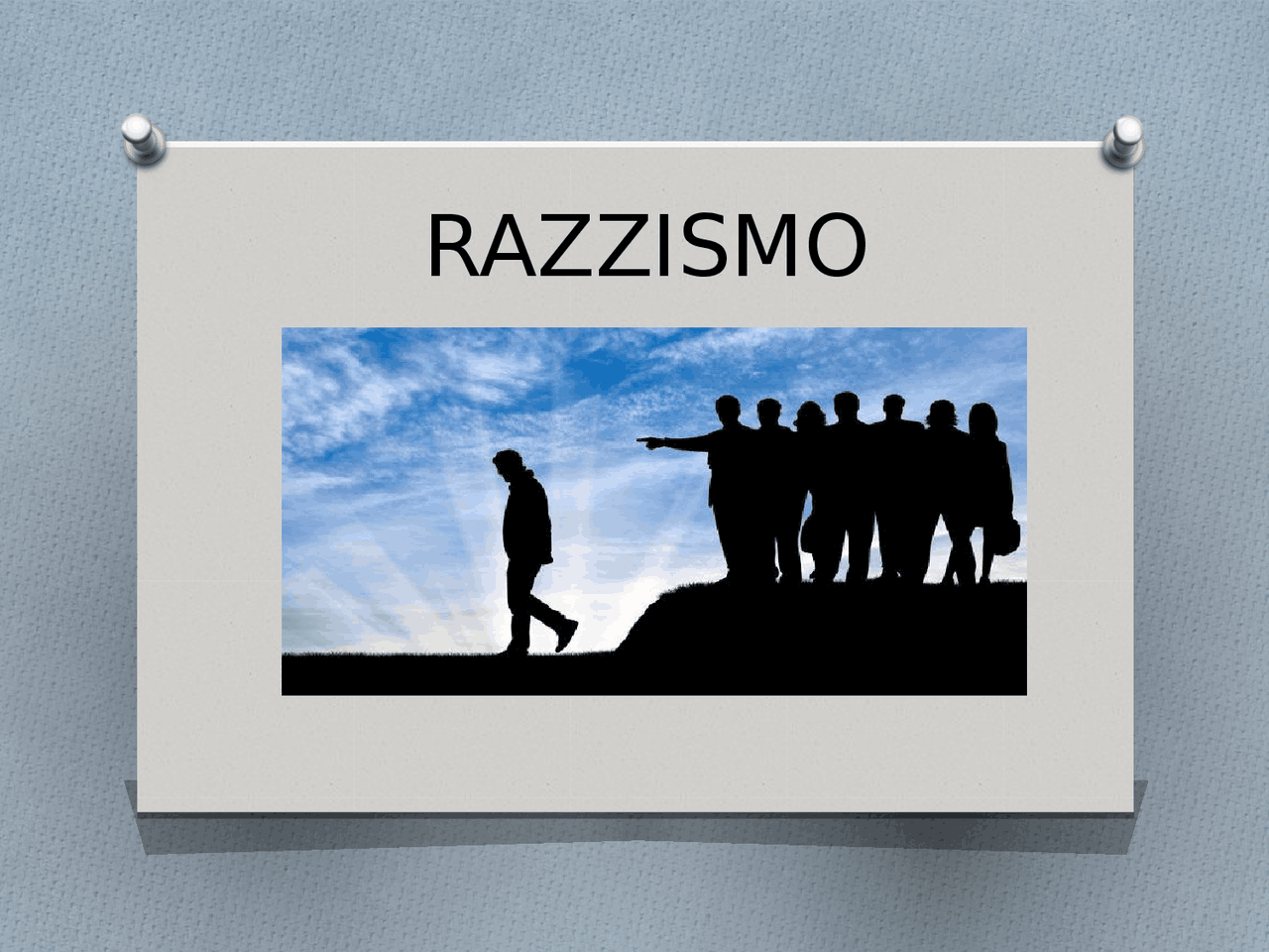 POWER POINT RAZZISMO | Slide di Religione | Docsity