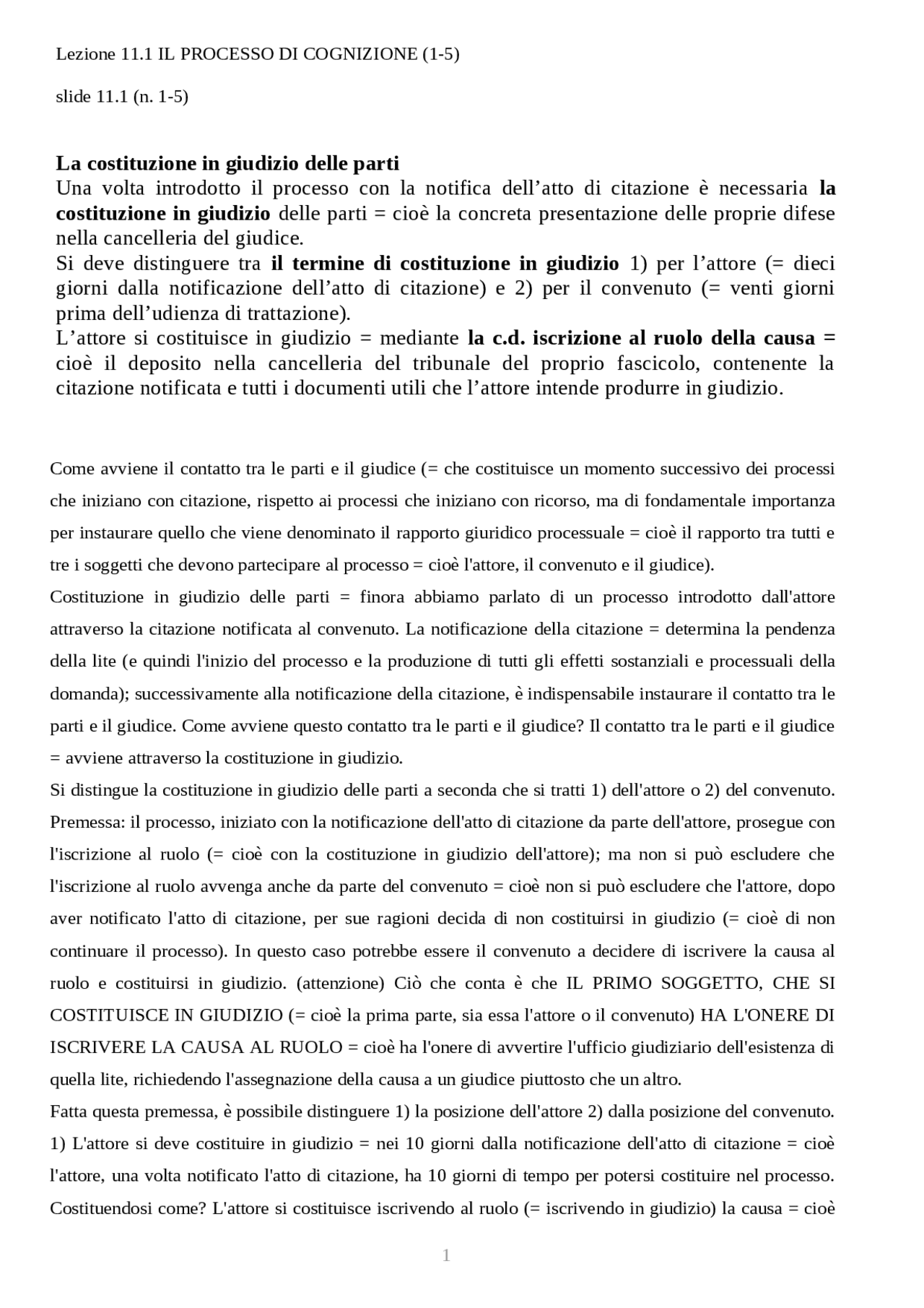 Diritto Processuale Civile Docsity