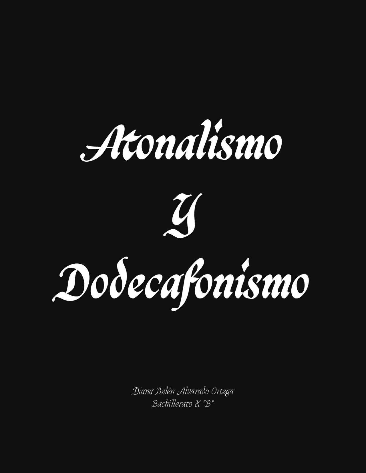 Atonalismo y Dodecafonismo - Docsity