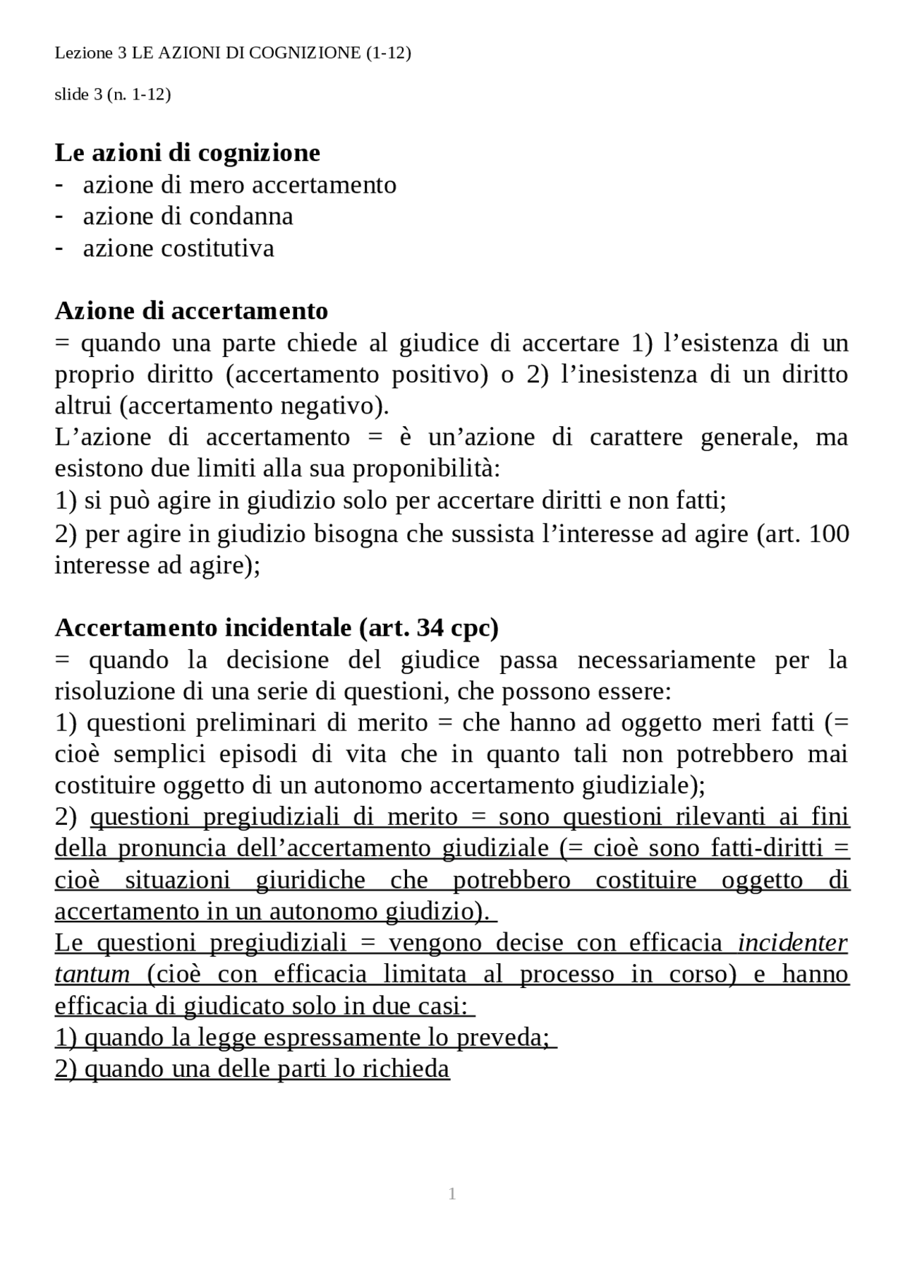 Diritto Processuale Civile Docsity