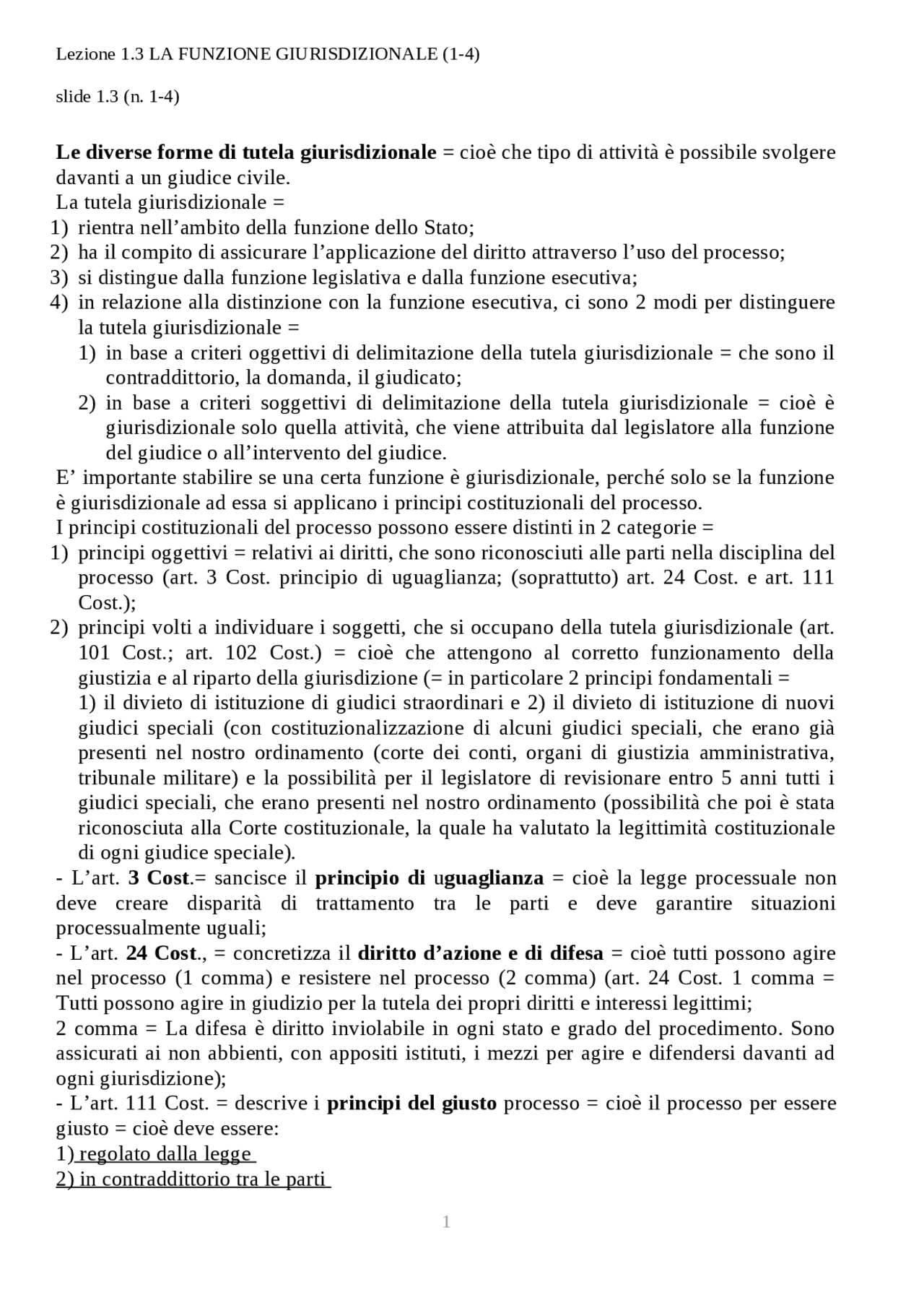Diritto Processuale Civile Docsity