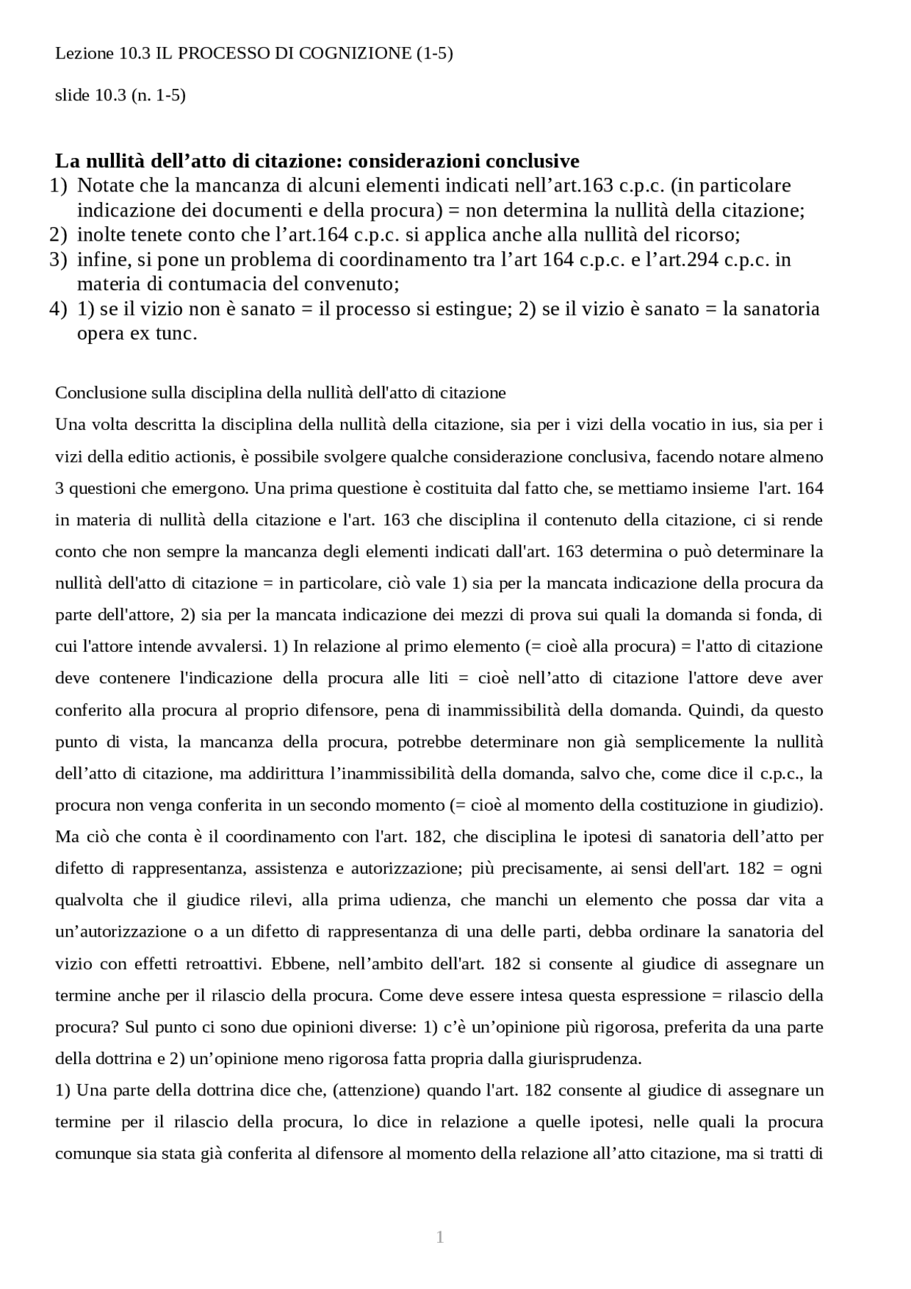 Diritto Processuale Civile Docsity