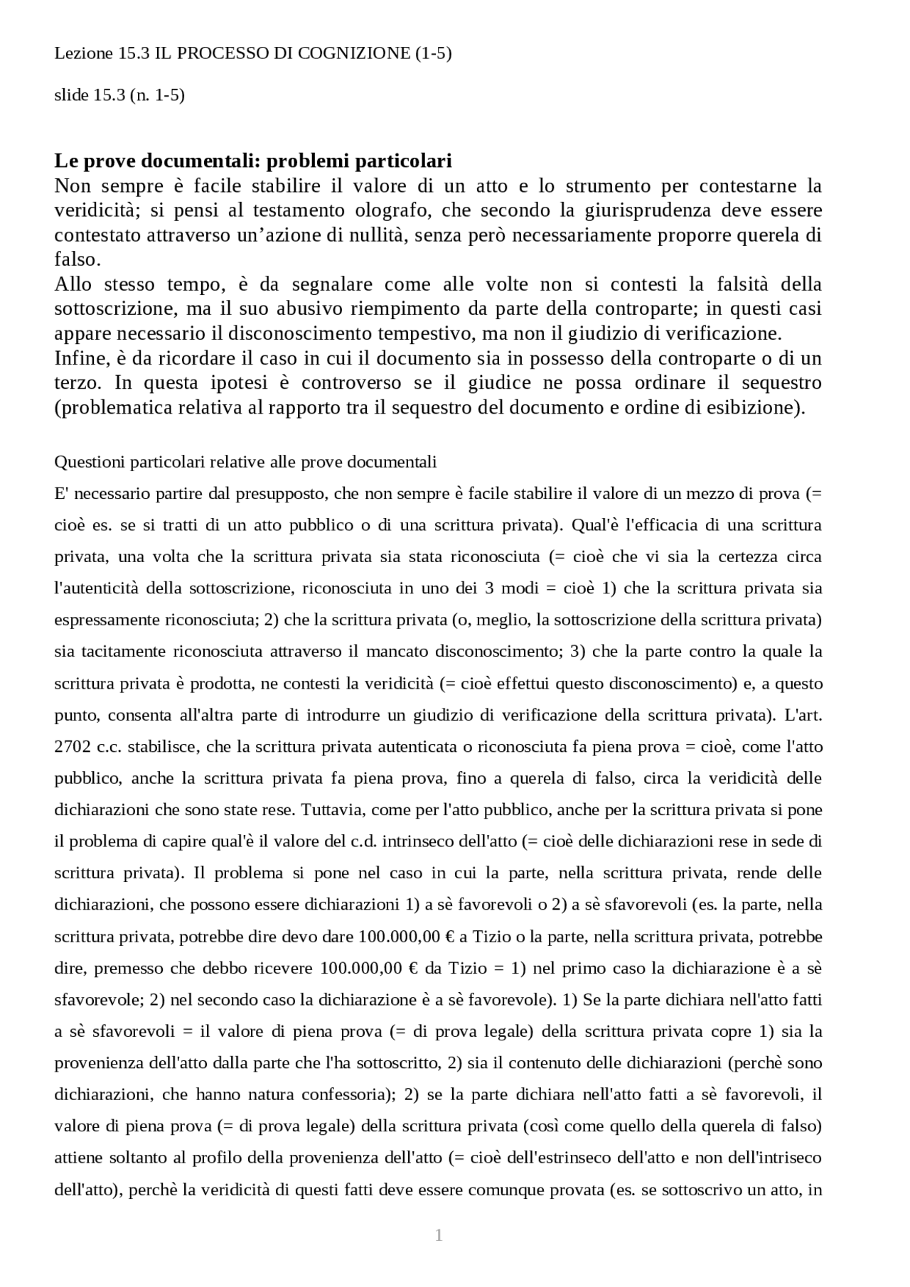 Diritto Processuale Civile Docsity