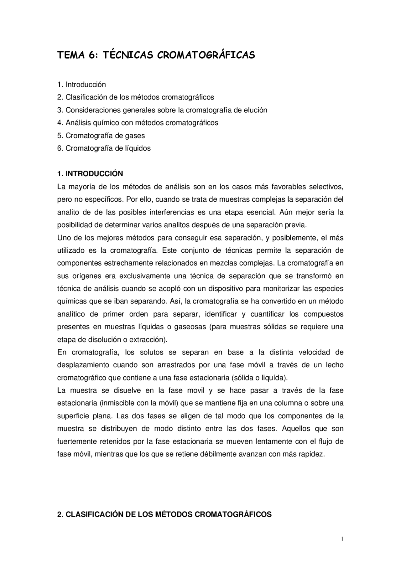 Tecnicas Cromatograficas Docsity
