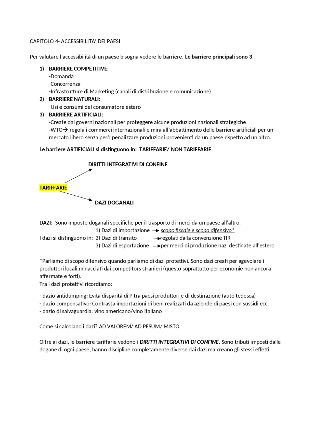 Schema riassunto e appunti capitolo 4 - Docsity