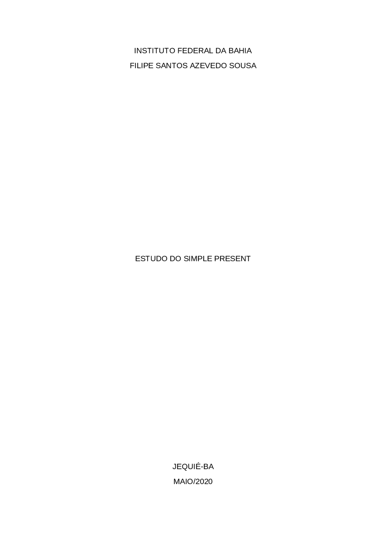 ESQUEMA COMPLETO SIMPLE PRESENT - Docsity