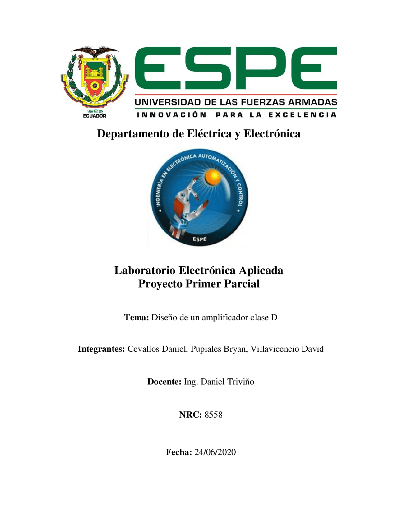 Amplificador Clase D Docsity
