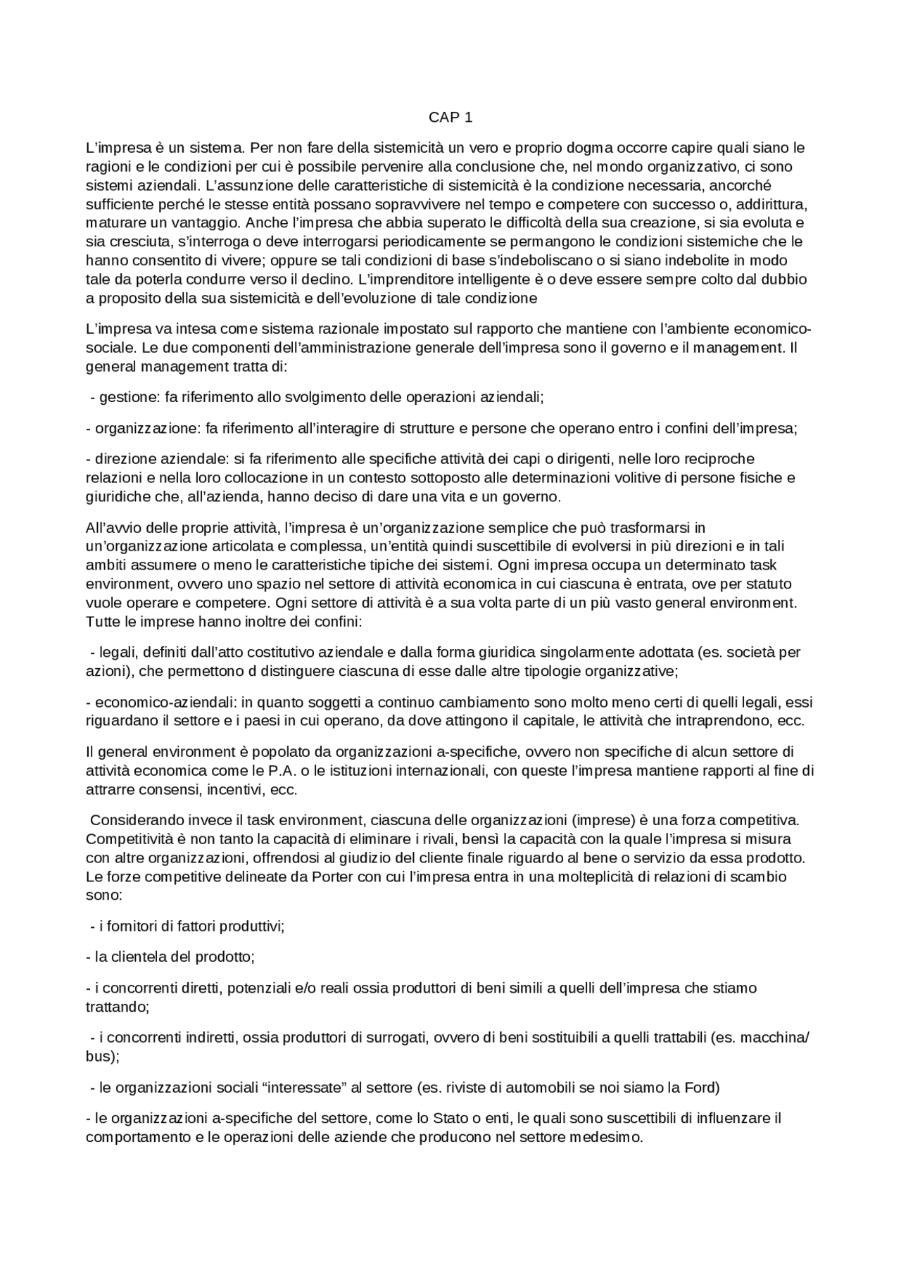 Libro Managment In Adattamento Docsity