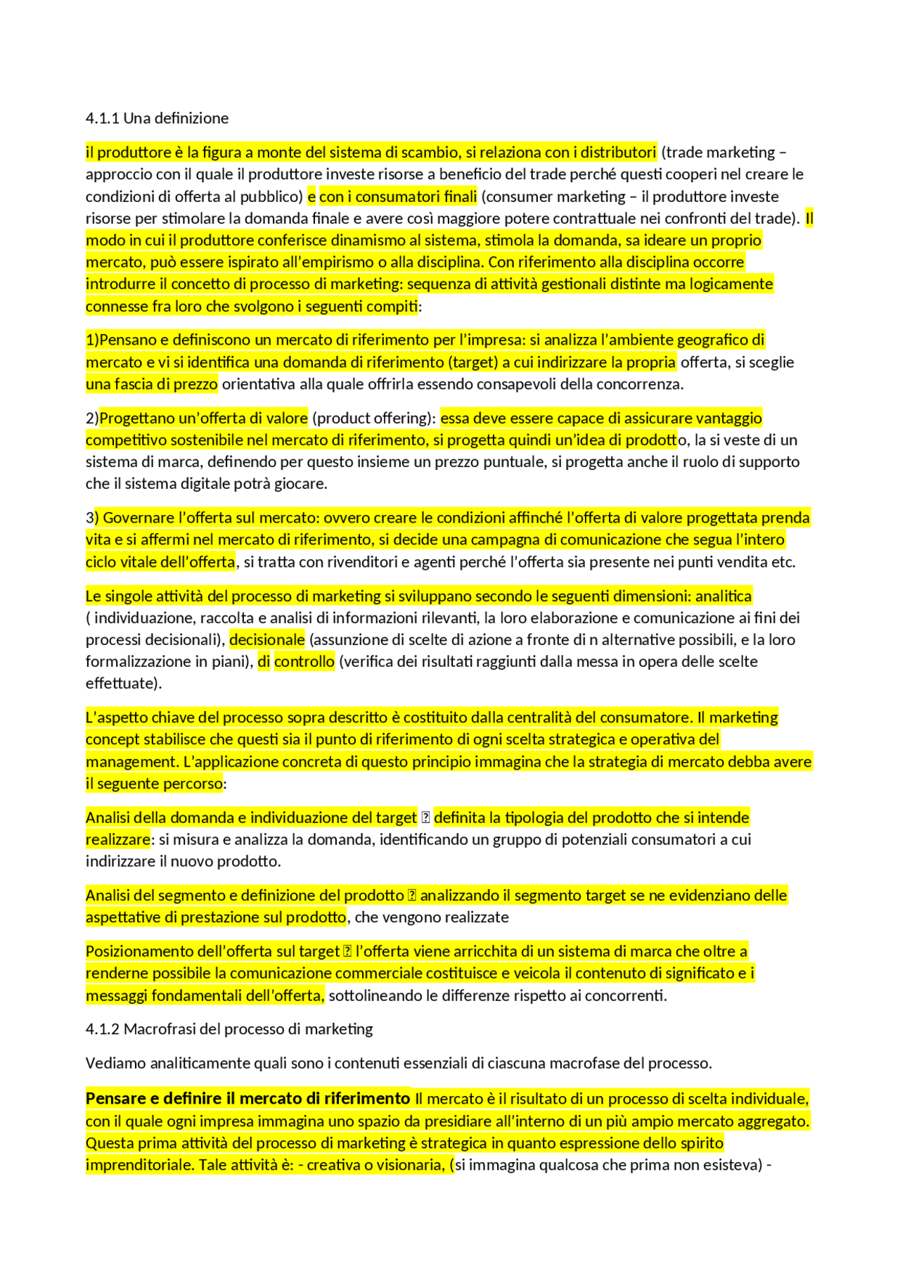 Marketing Mattiacci Pastore Docsity