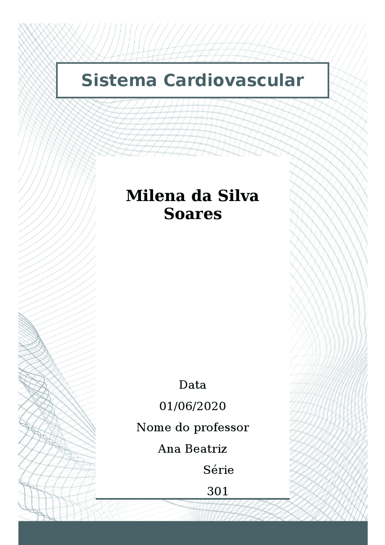 Sistema Cardiovascular Docsity