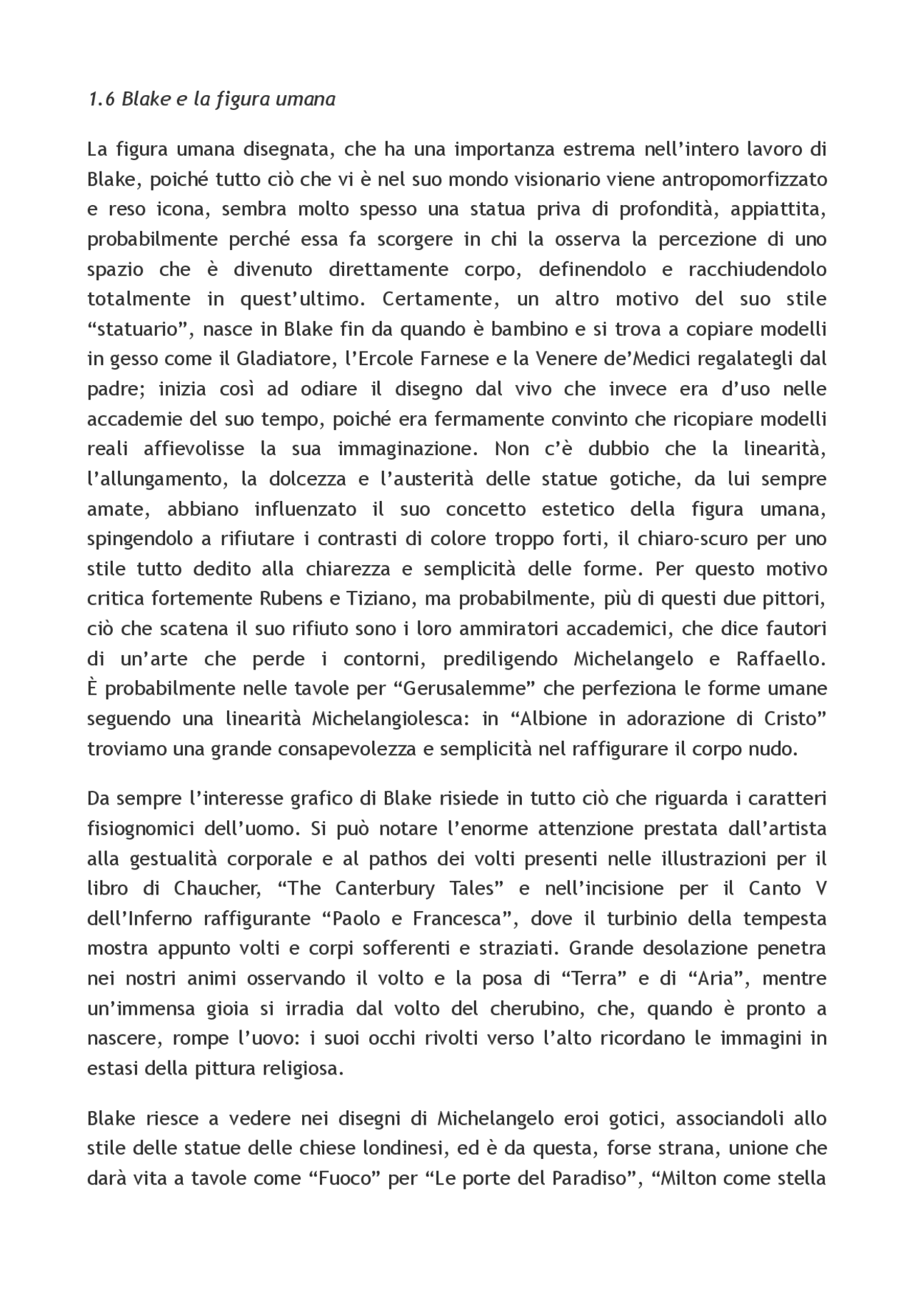 Appunti Su William Blake Docsity