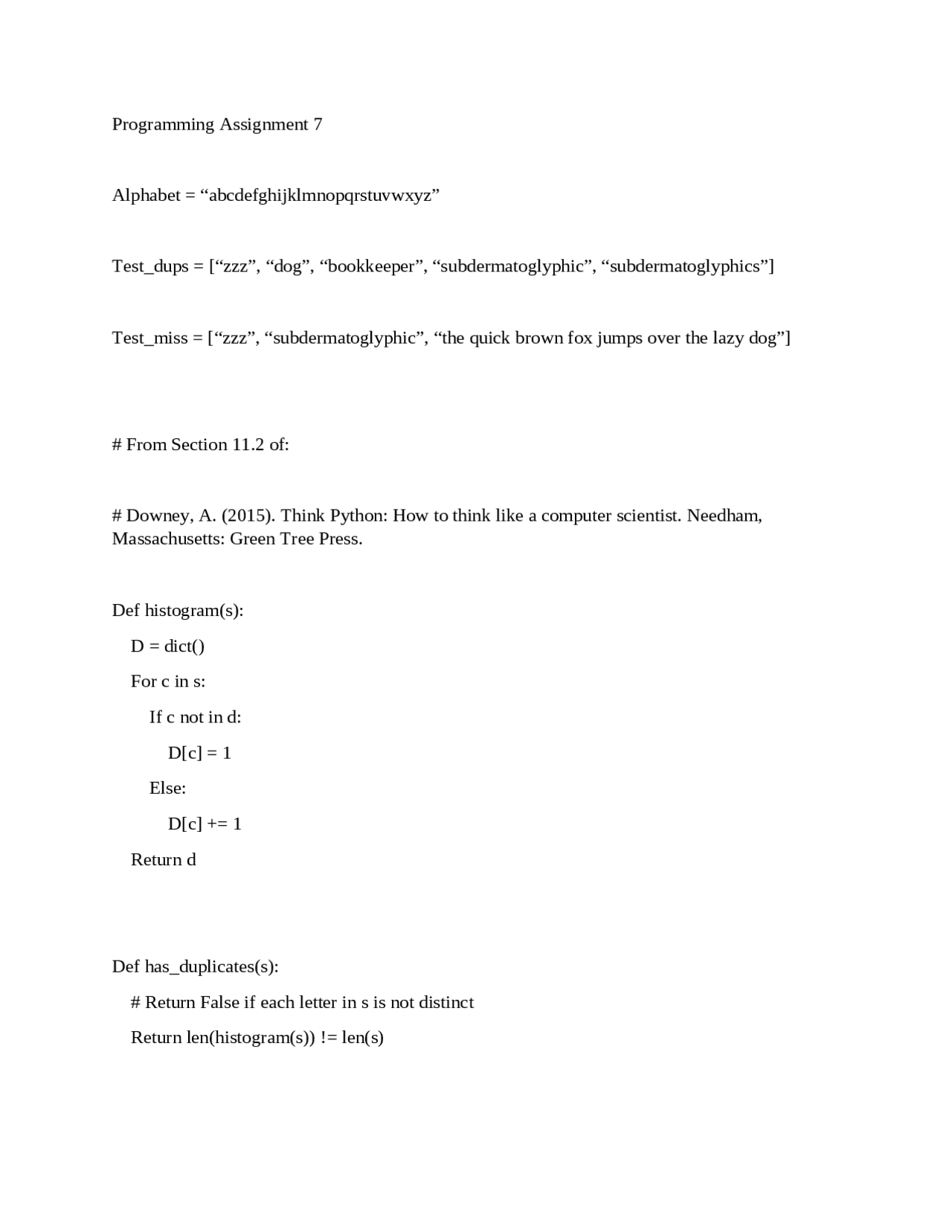 Programming Assignment Unit 7 Assignments Programming Languages Docsity 0481