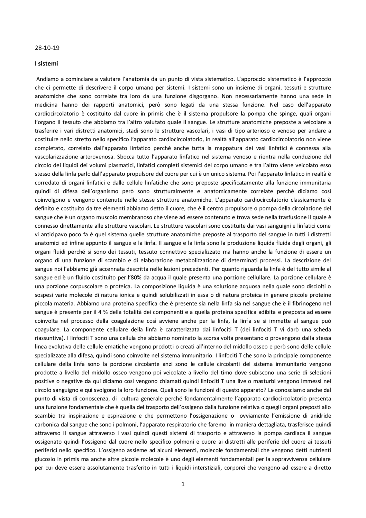 Dispense Anatomia Docsity