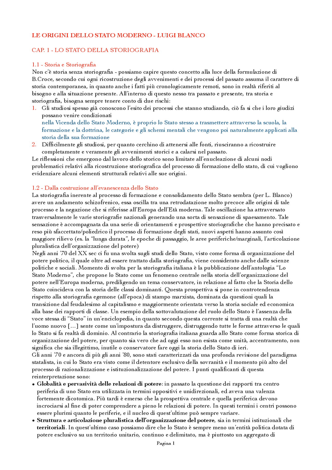 Riassunto Del Libro Di Lblanco Docsity