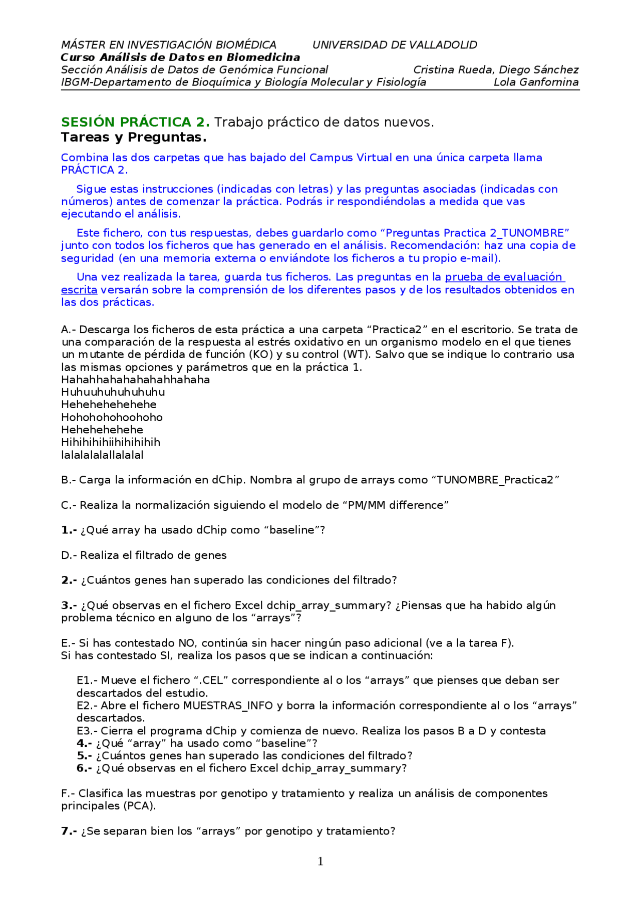 Practica Biologia Molecular Docsity