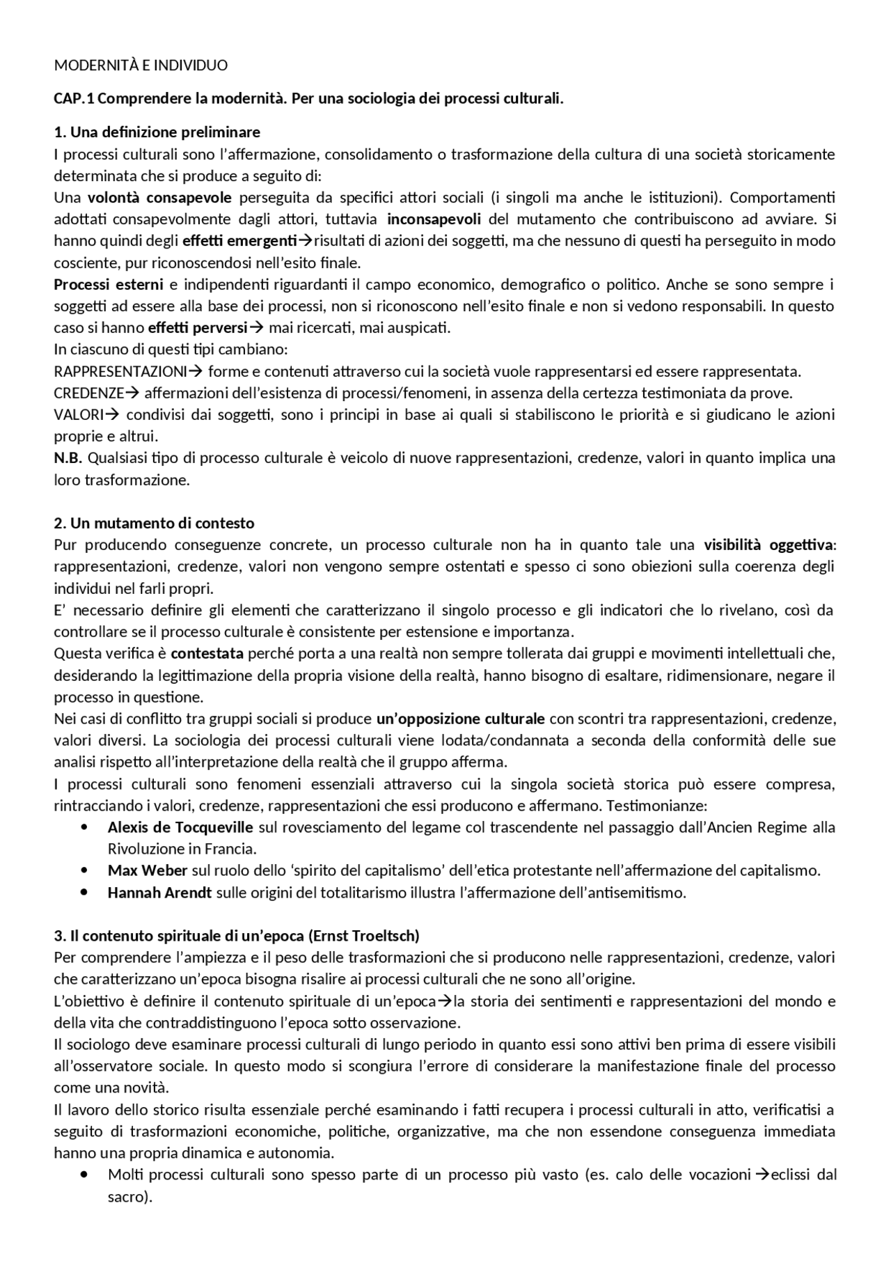 Modernità E Individuo S Abruzzese Docsity