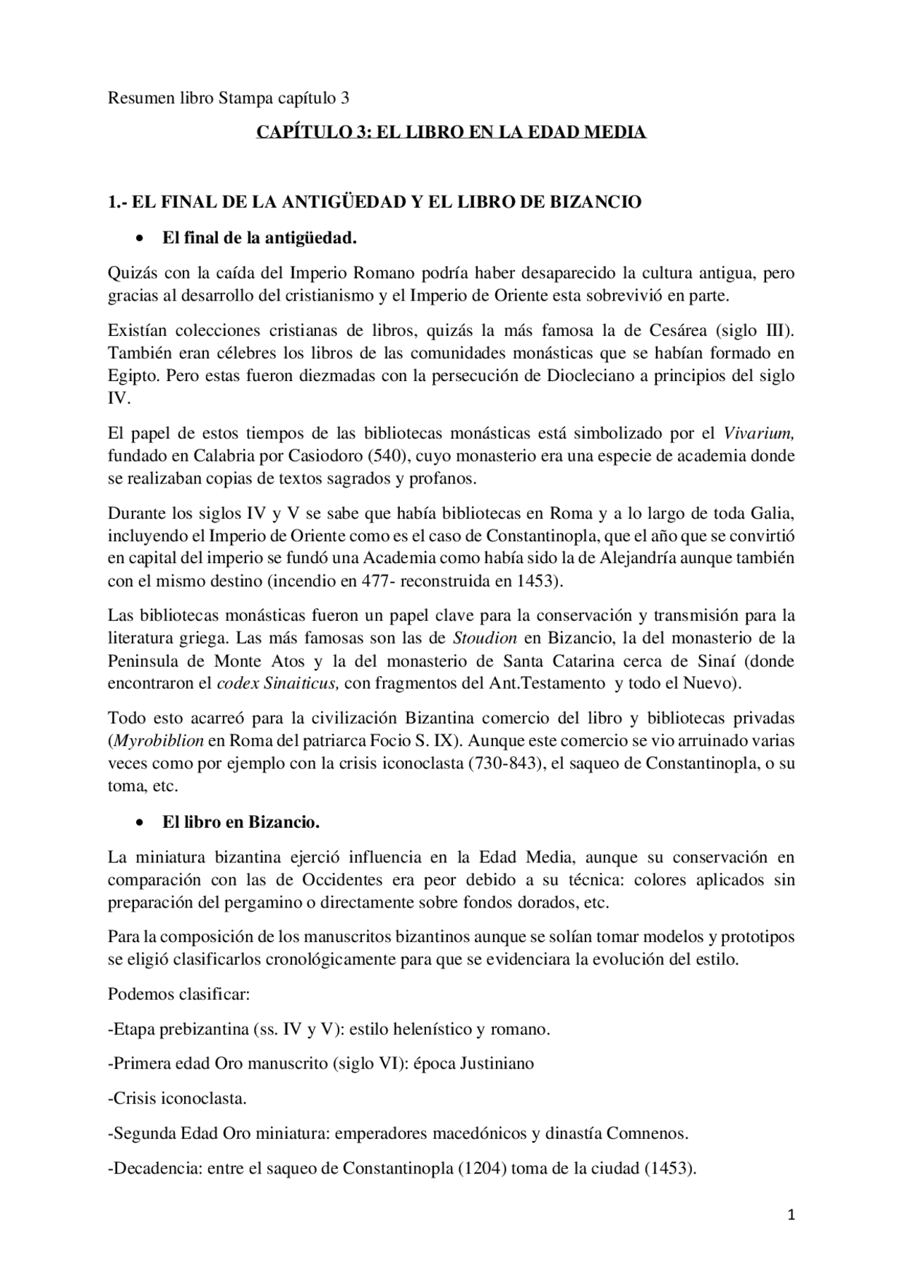 Resumen Historia del libro - Docsity