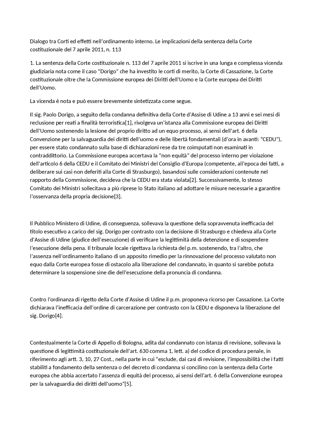 Dialogo Fra Corti Diritto Internazionale Docsity