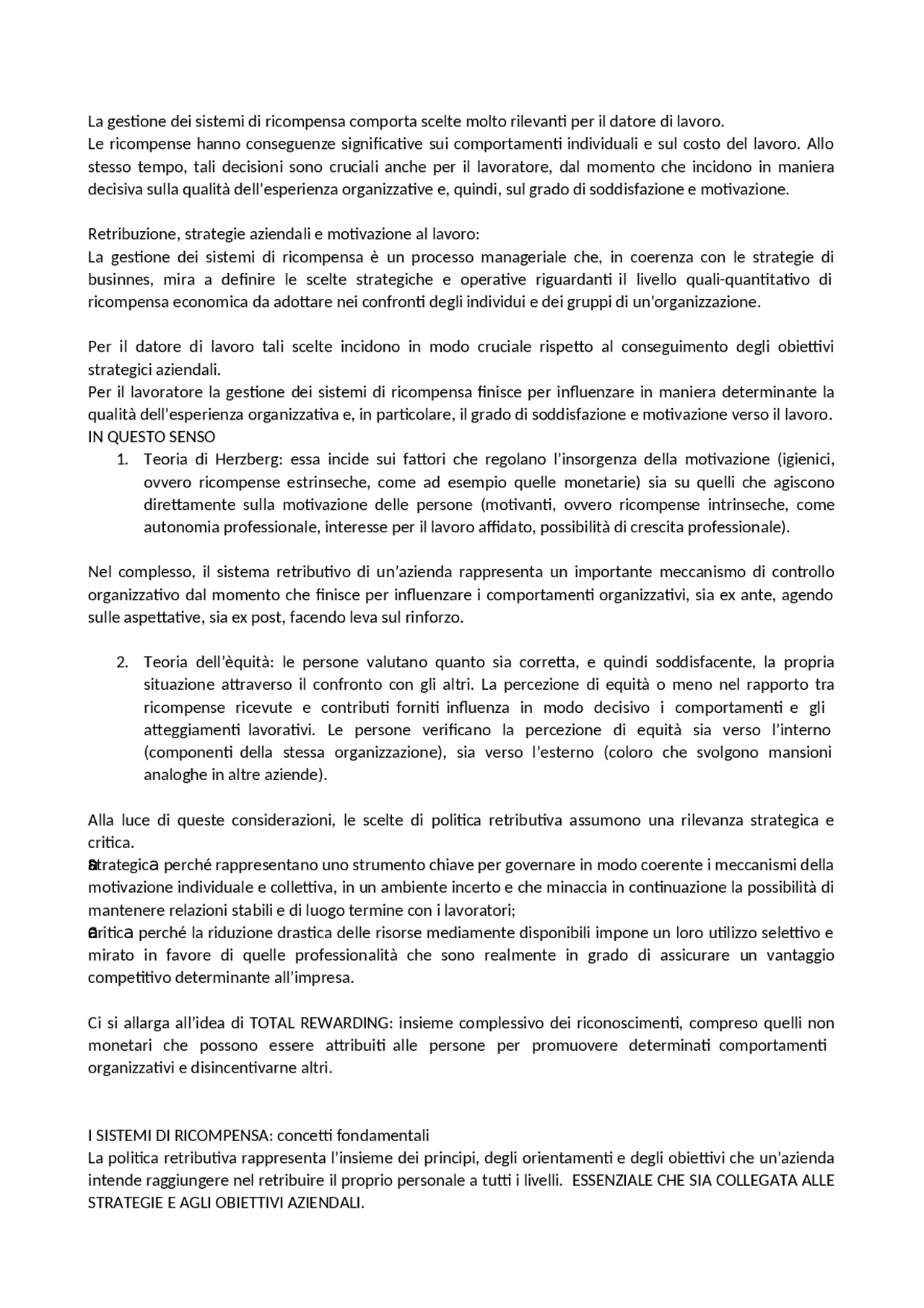 Risorse Umane Cap 6 Docsity