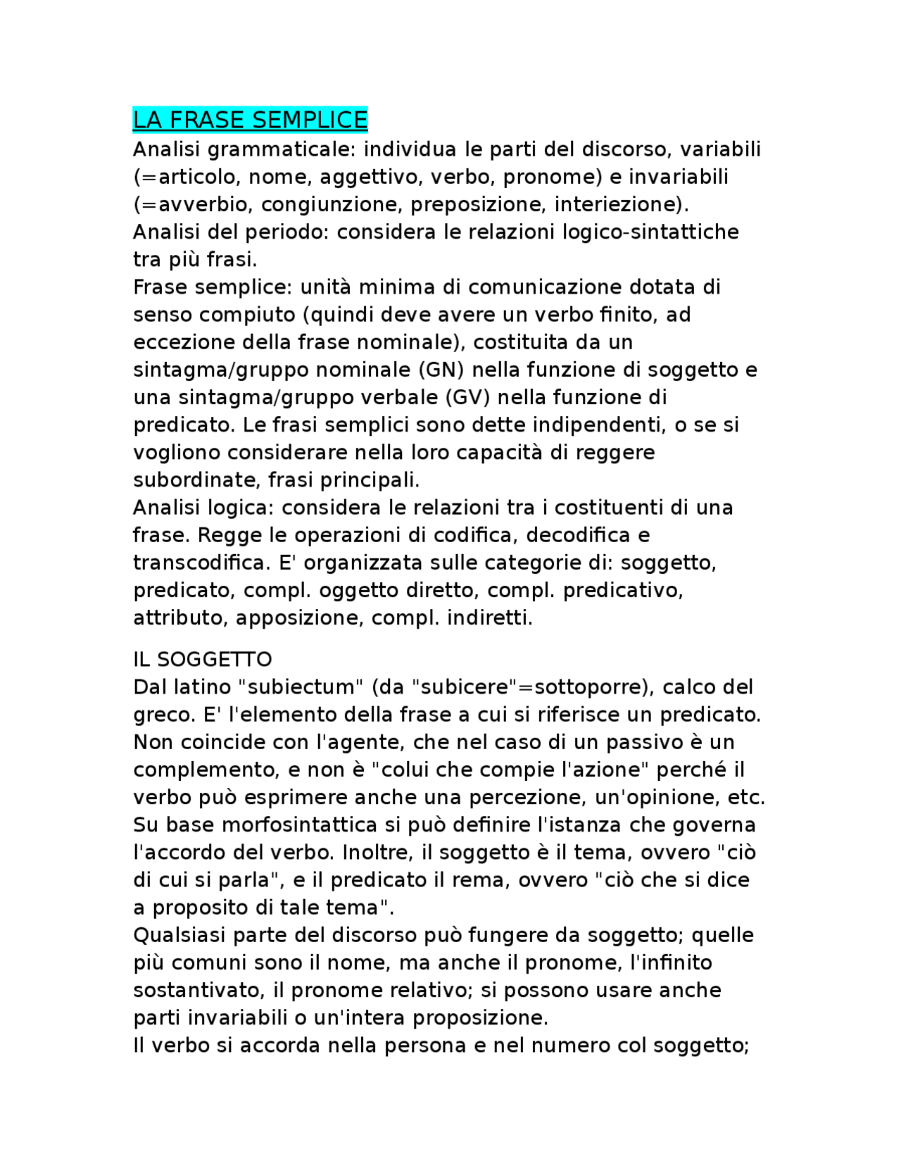 Appunti Di Grammatica Francese Docsity
