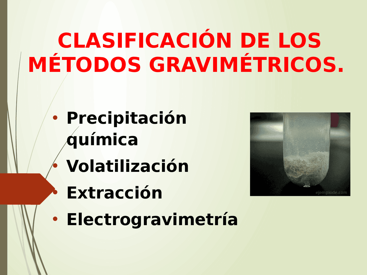 Gravimetria exposicion - Docsity