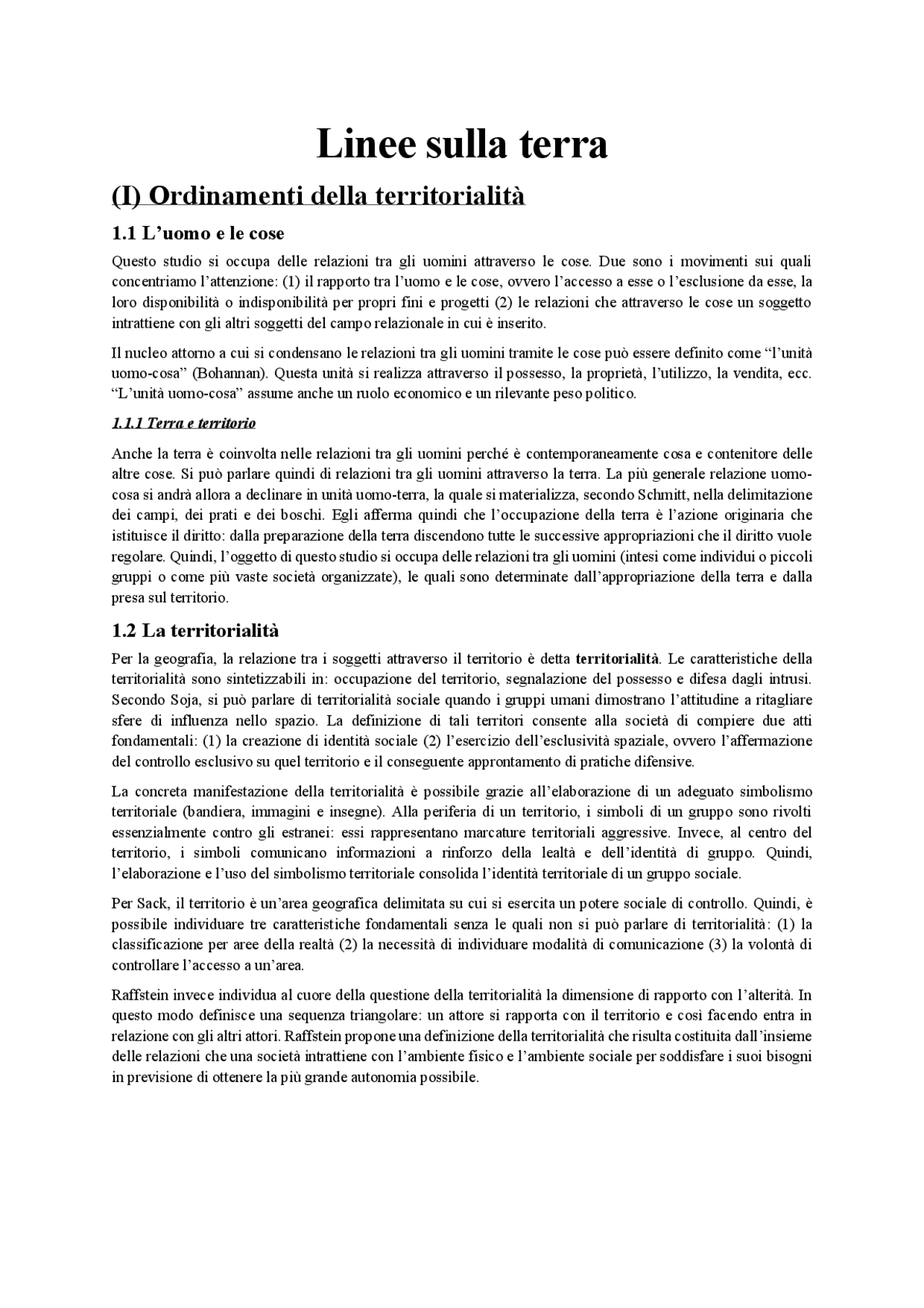 Linee Sulla Terra Andrea Pase Docsity