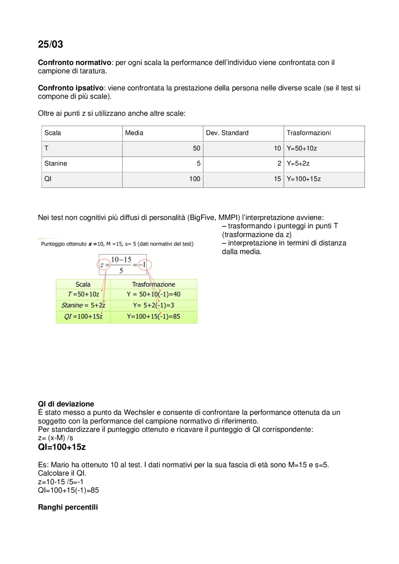 Statistica E Teorie E Tecniche Dei Test Docsity