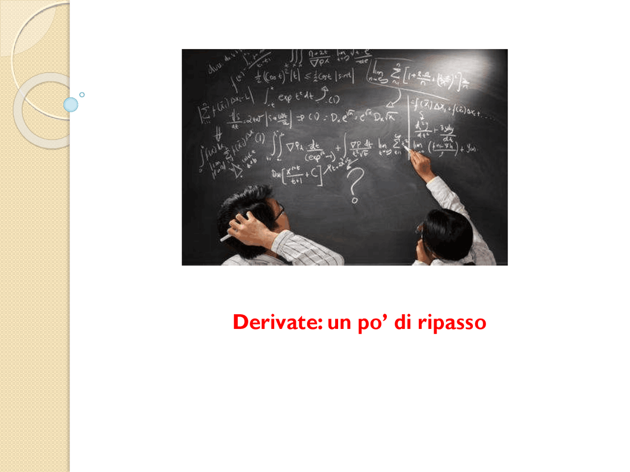 Fondamenti di matematica per chimica-fisica - Docsity