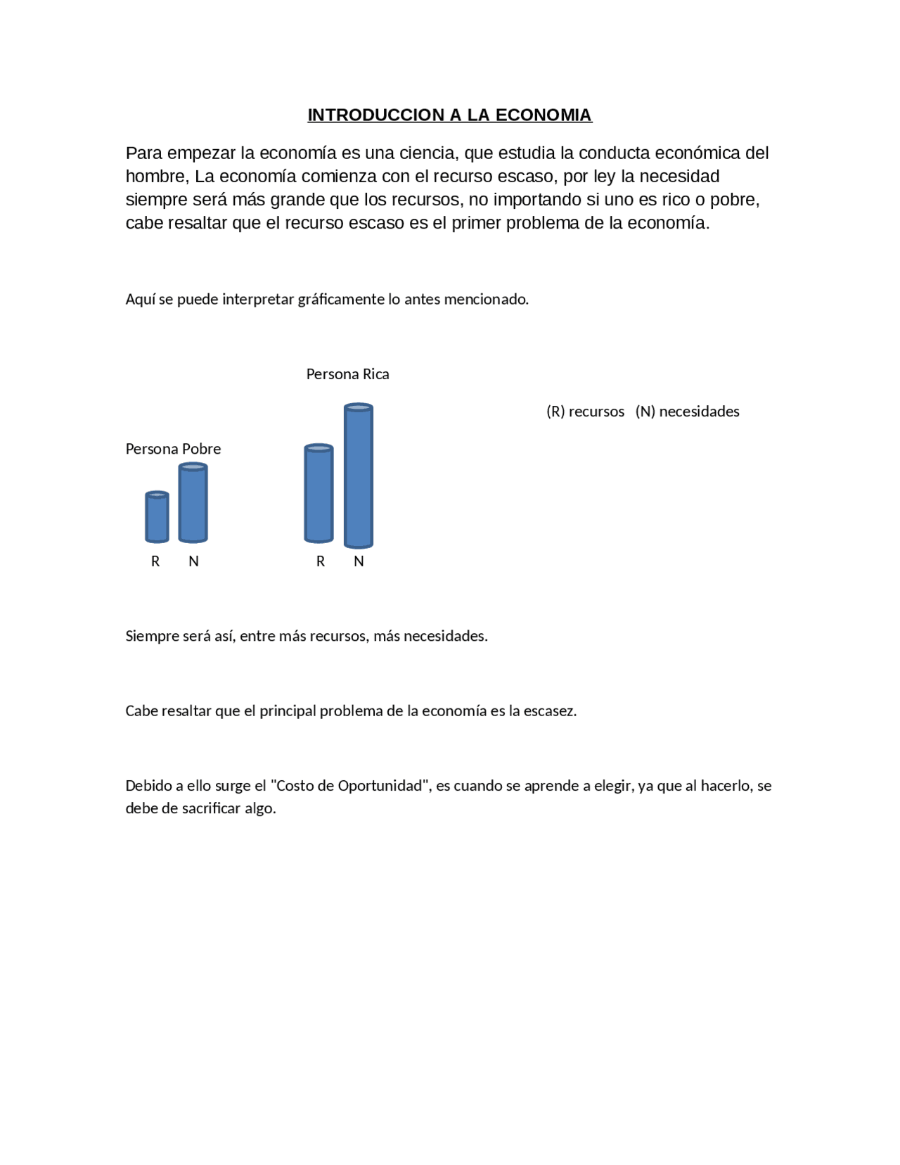 Economia ¿que es? significado y concepto - Docsity