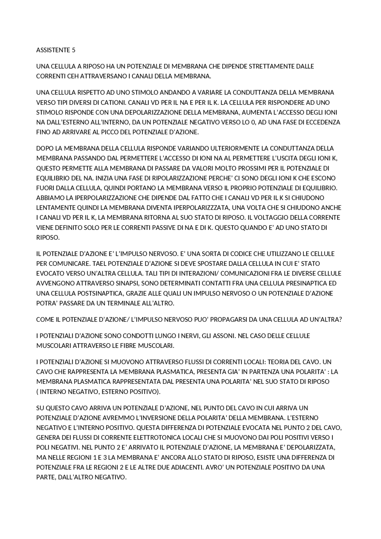 Appunti Di Neuroscienze Docsity