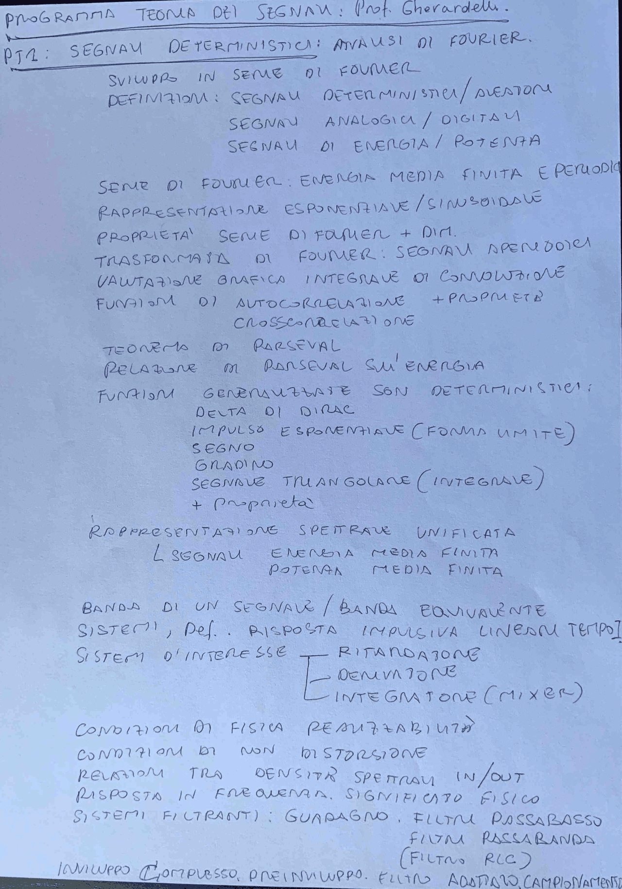 Appuntiteoriadeisegnalipt1deterministici Docsity