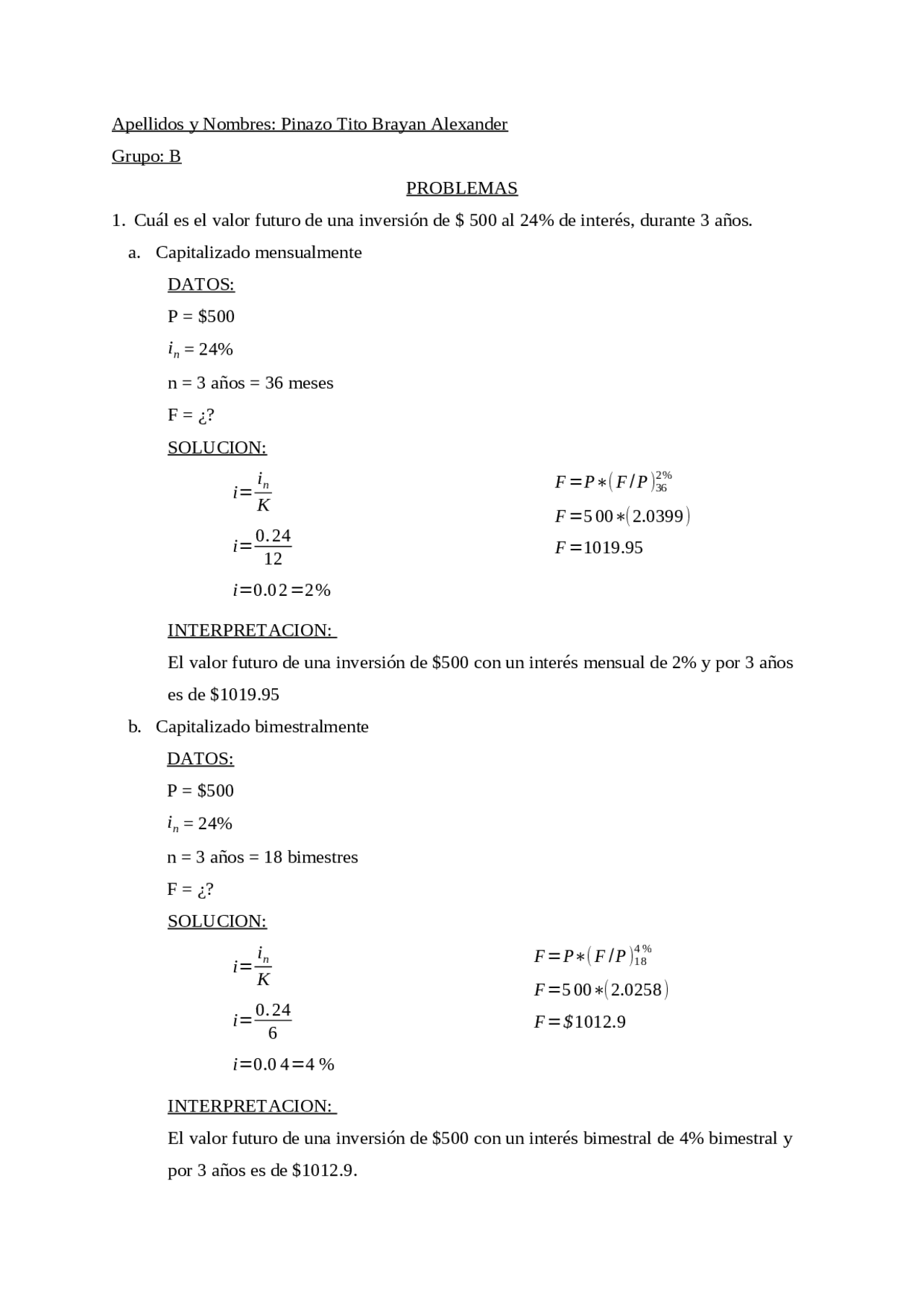 Ejercicios simulados_Brayan Pinazo.docx - Docsity