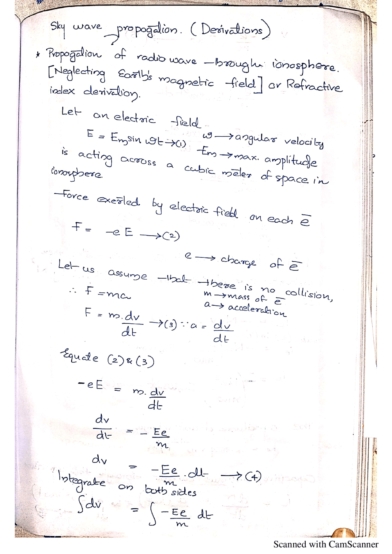Sky Wave Propagation Docsity