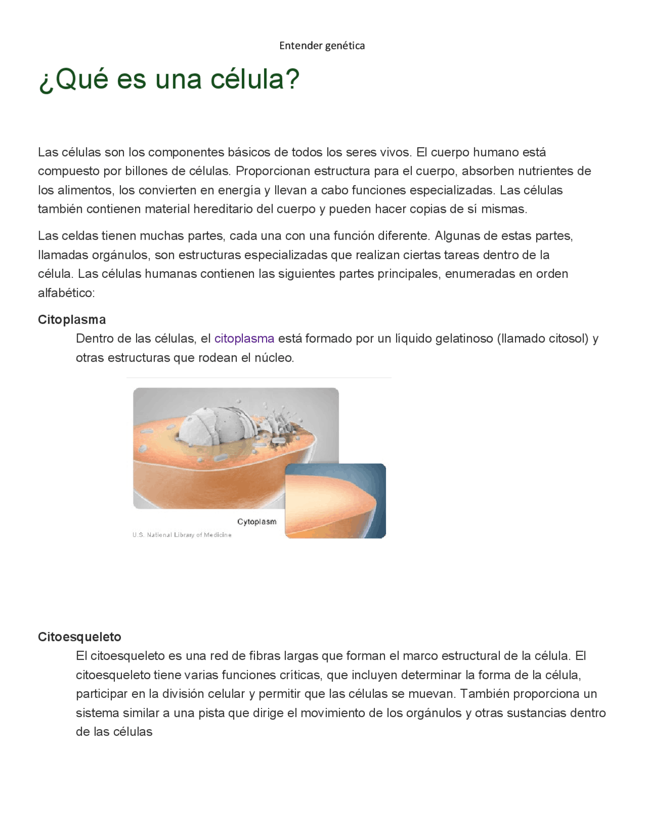 Genetica palabras y significado - Docsity