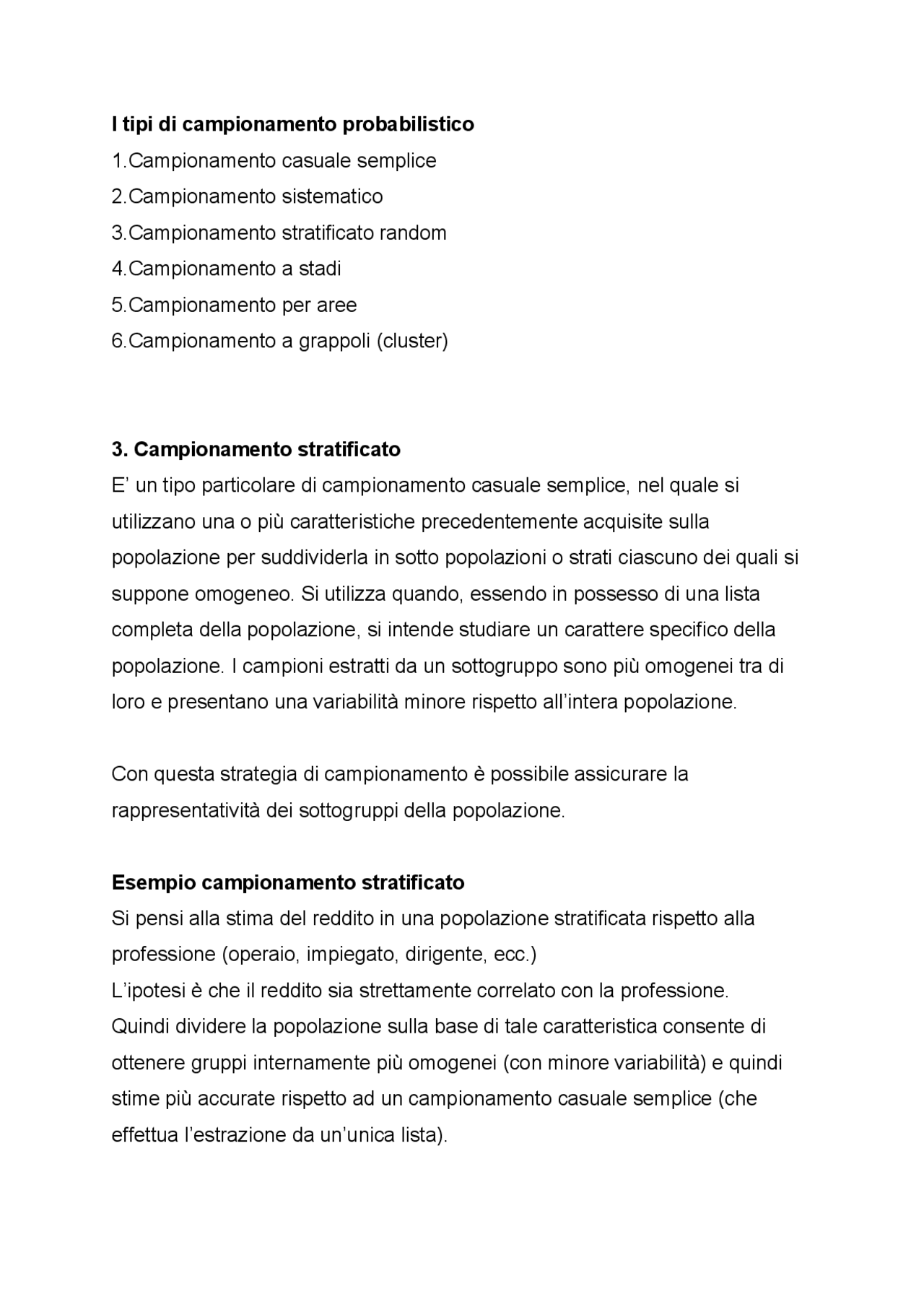 Appunti Di Metodologia Docsity