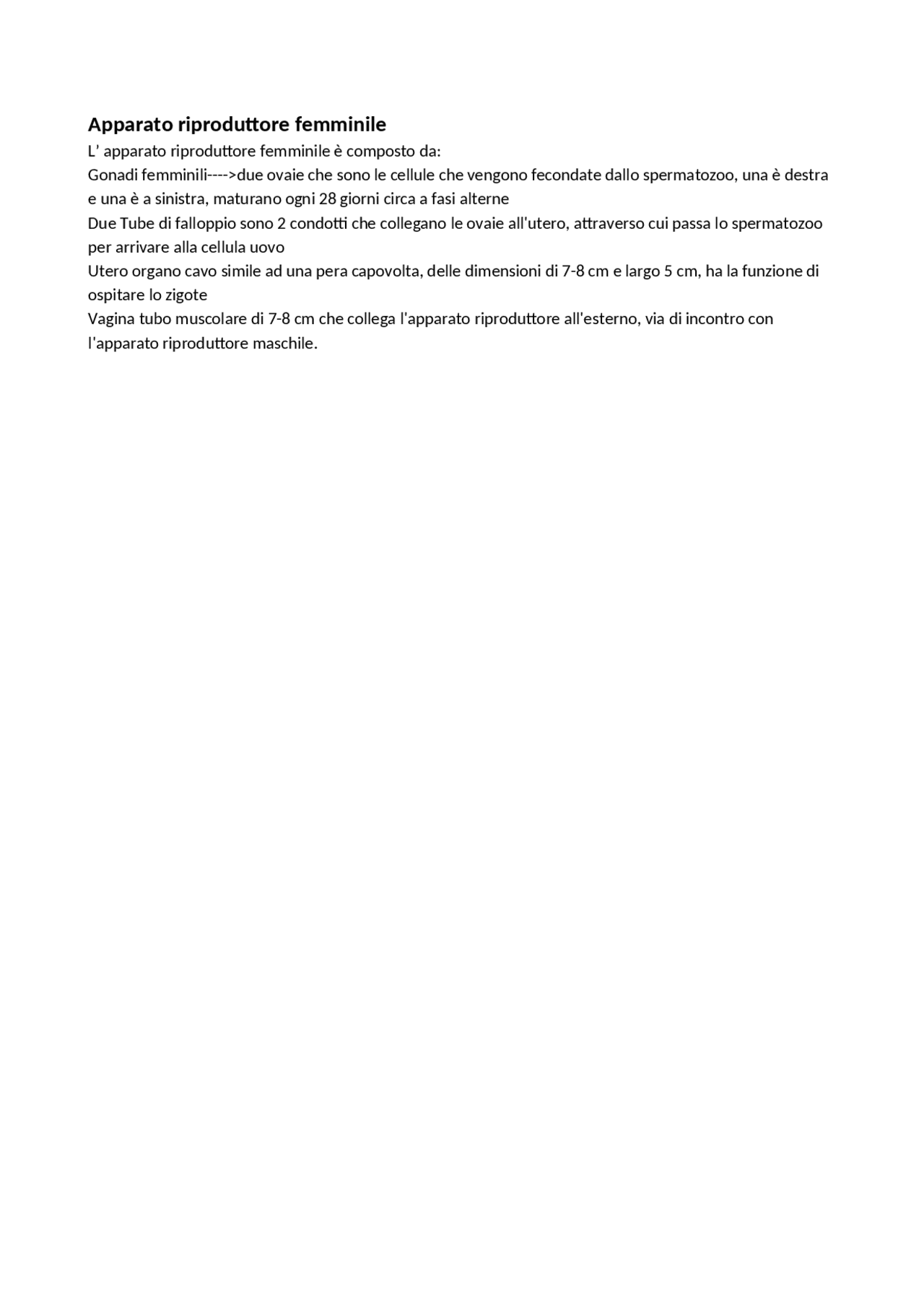Riassunto Scienze Anatomia Docsity