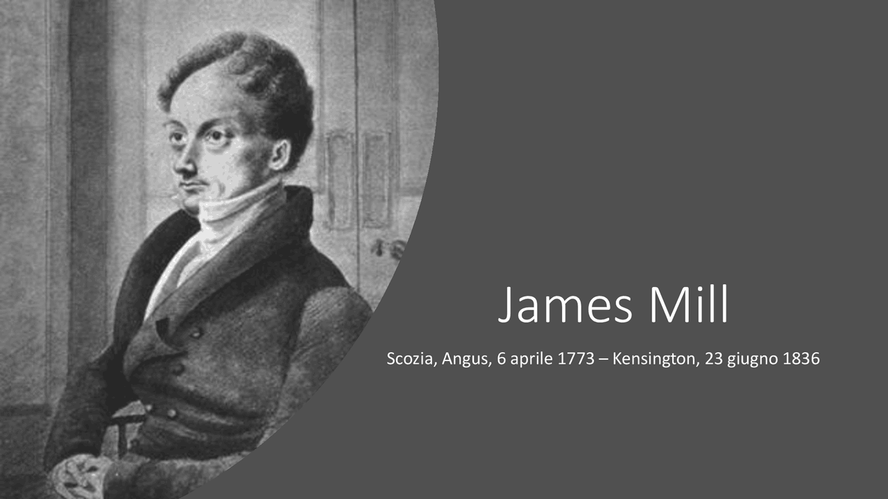 Mappe concettuali su James Mill - Docsity
