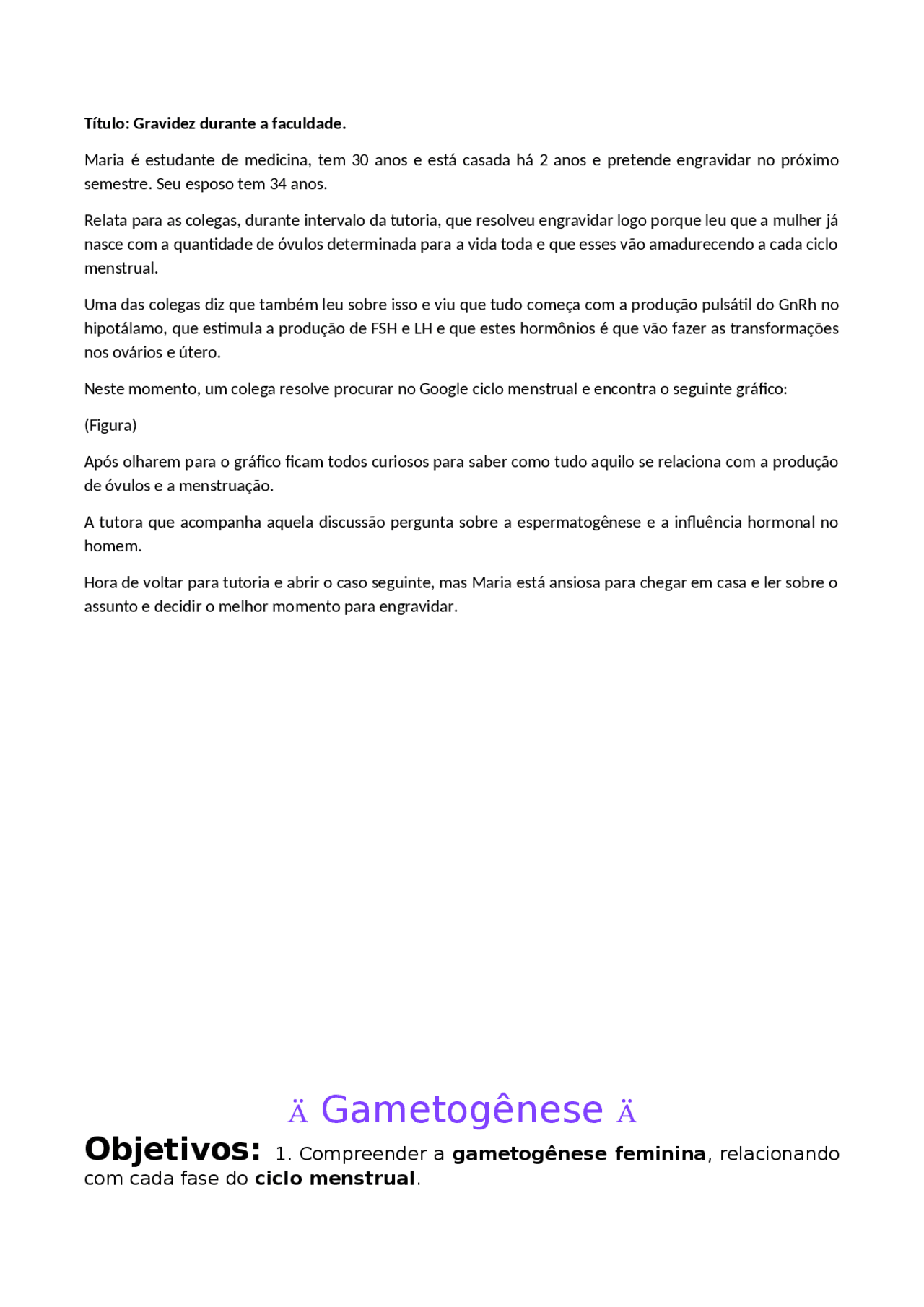 Gametogênese Humana Docsity