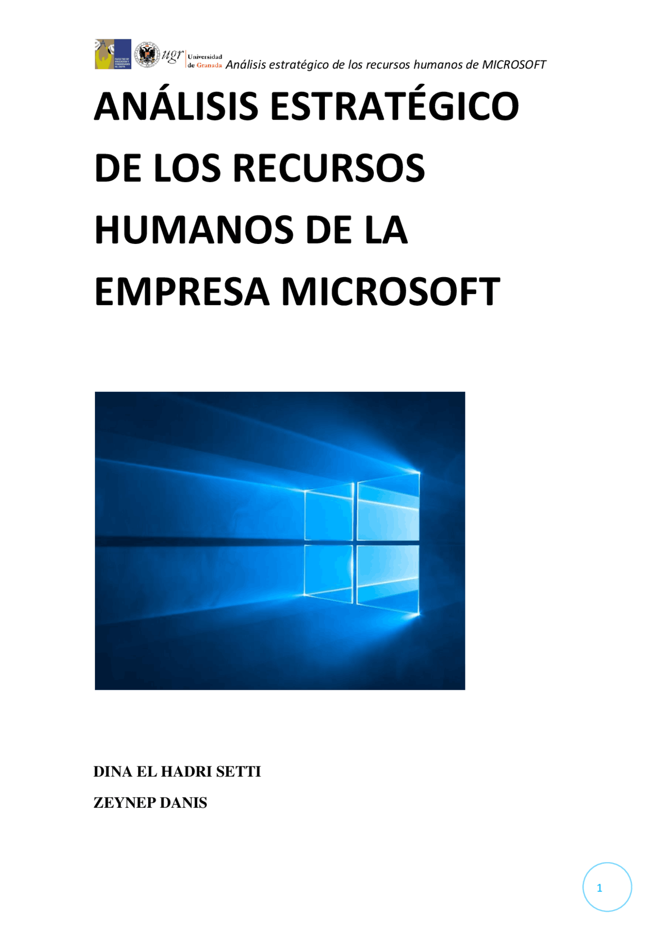 Análisis estrategico de recursos humanos de la empresa Microsoft - Docsity