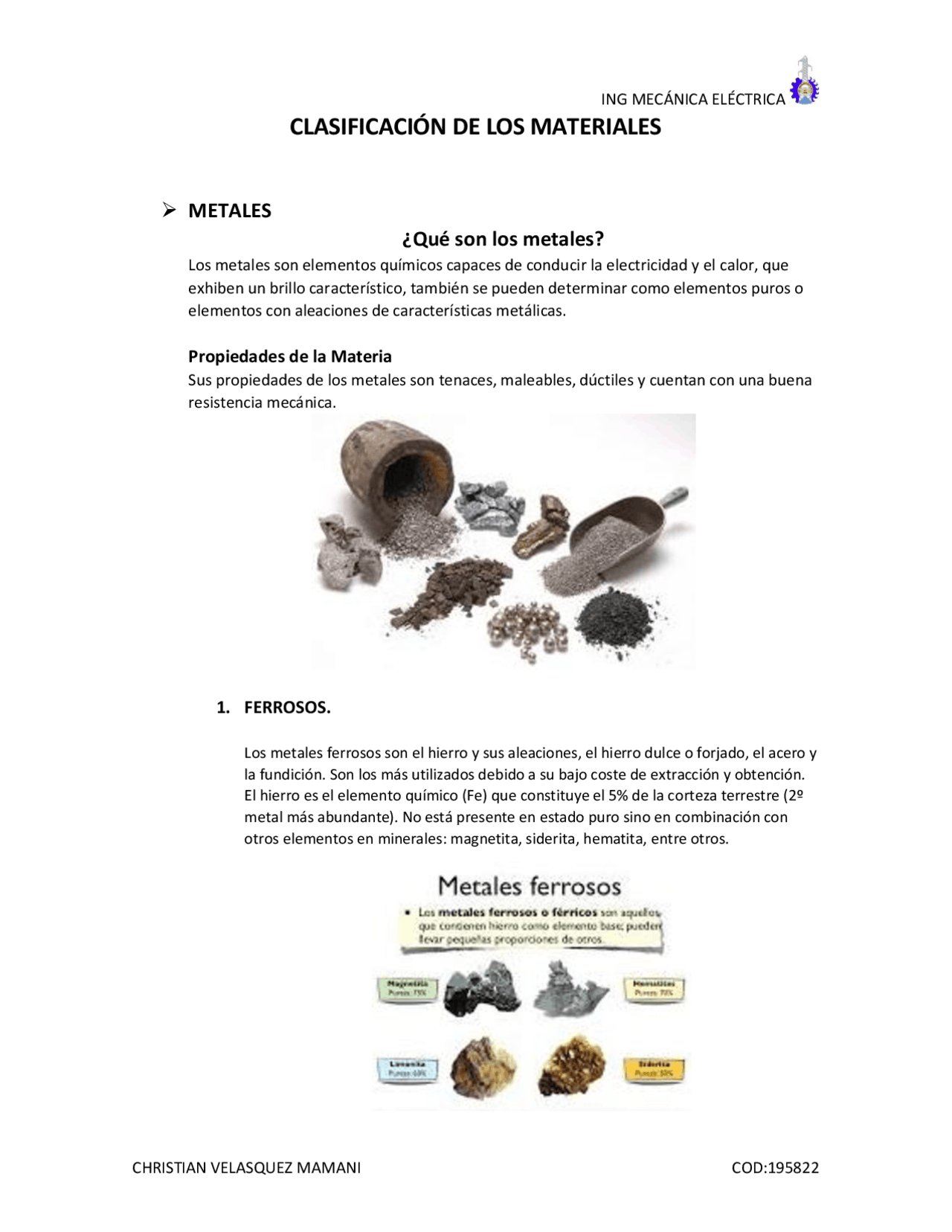 Clasificación de los materiales | Guías, Proyectos, Investigaciones de ...