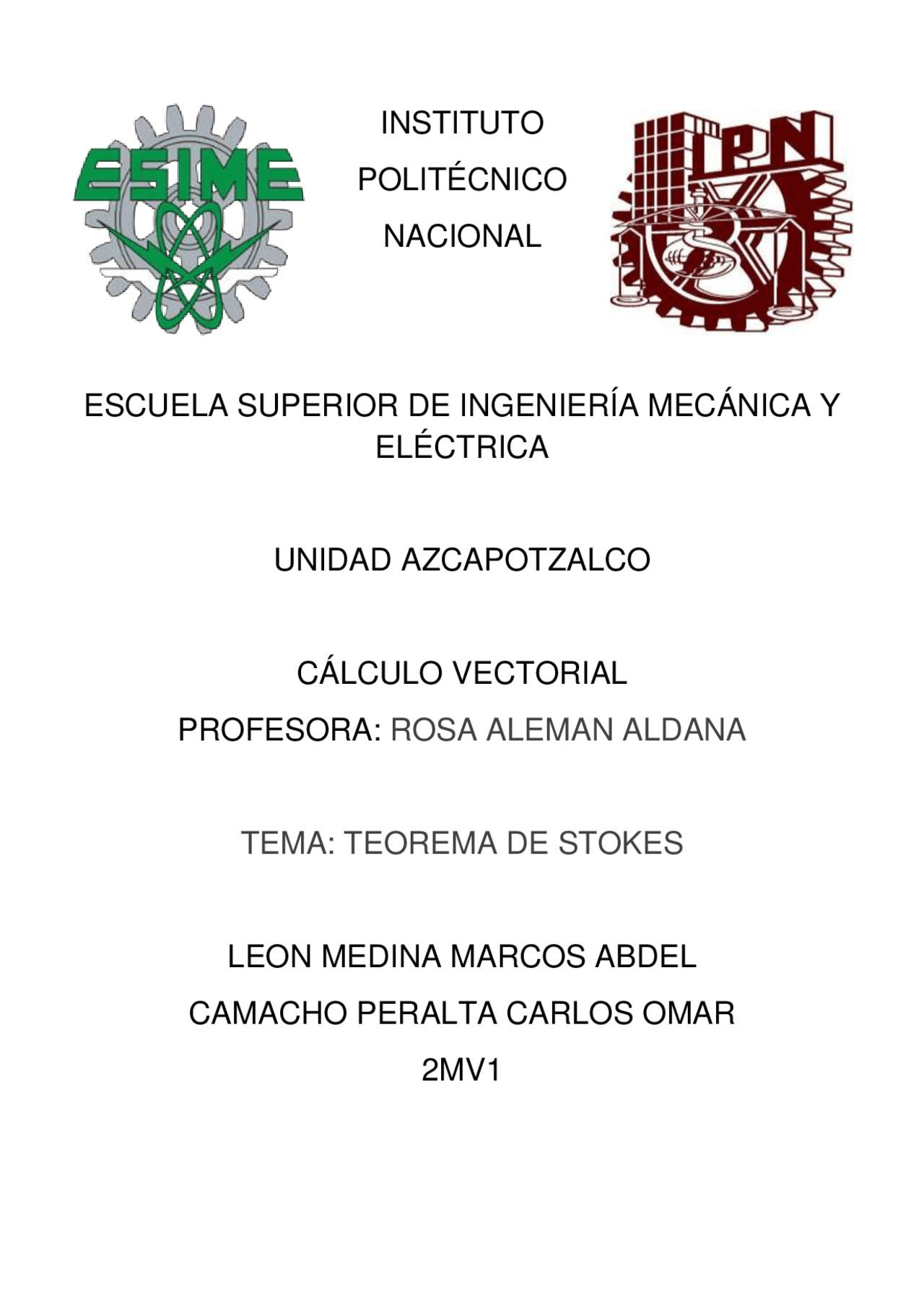 Trabajoteorema De Stokes Docsity