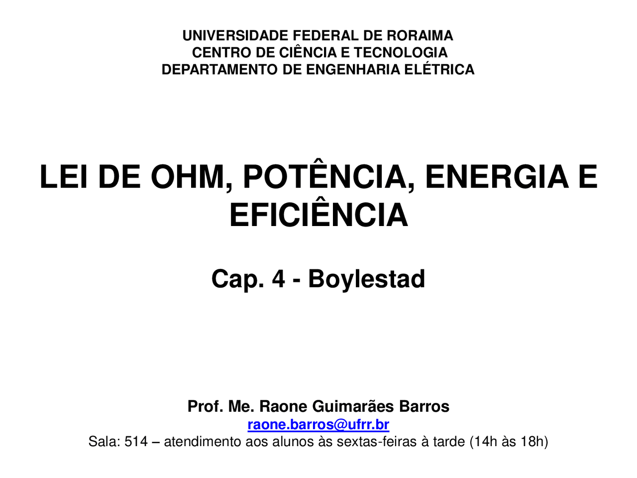 Aula Cap 4 Circuitos Eletricos Lei De Ohm Docsity