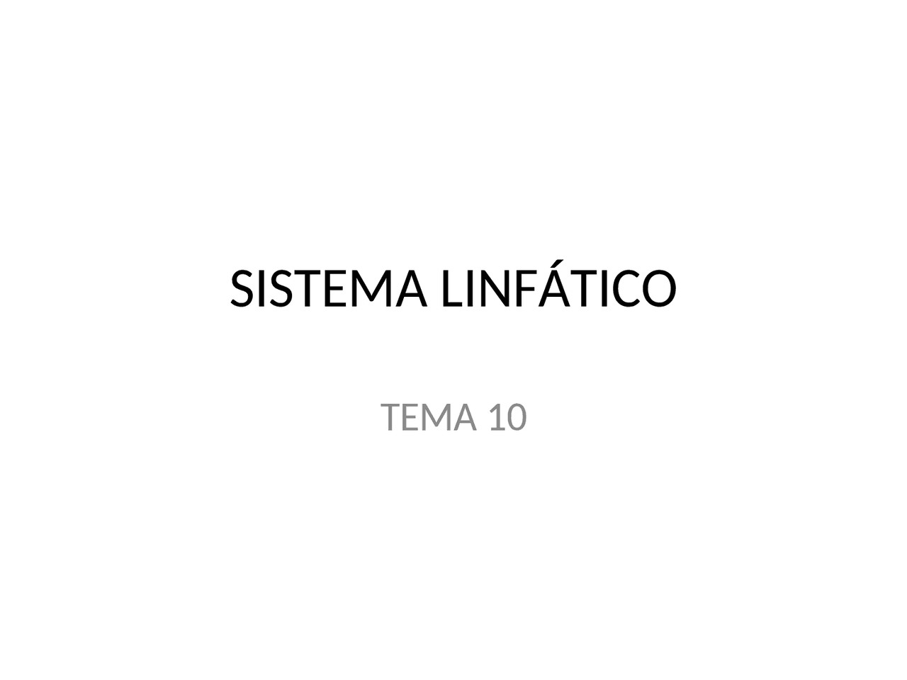 Sistema Linfatico Ppt Docsity
